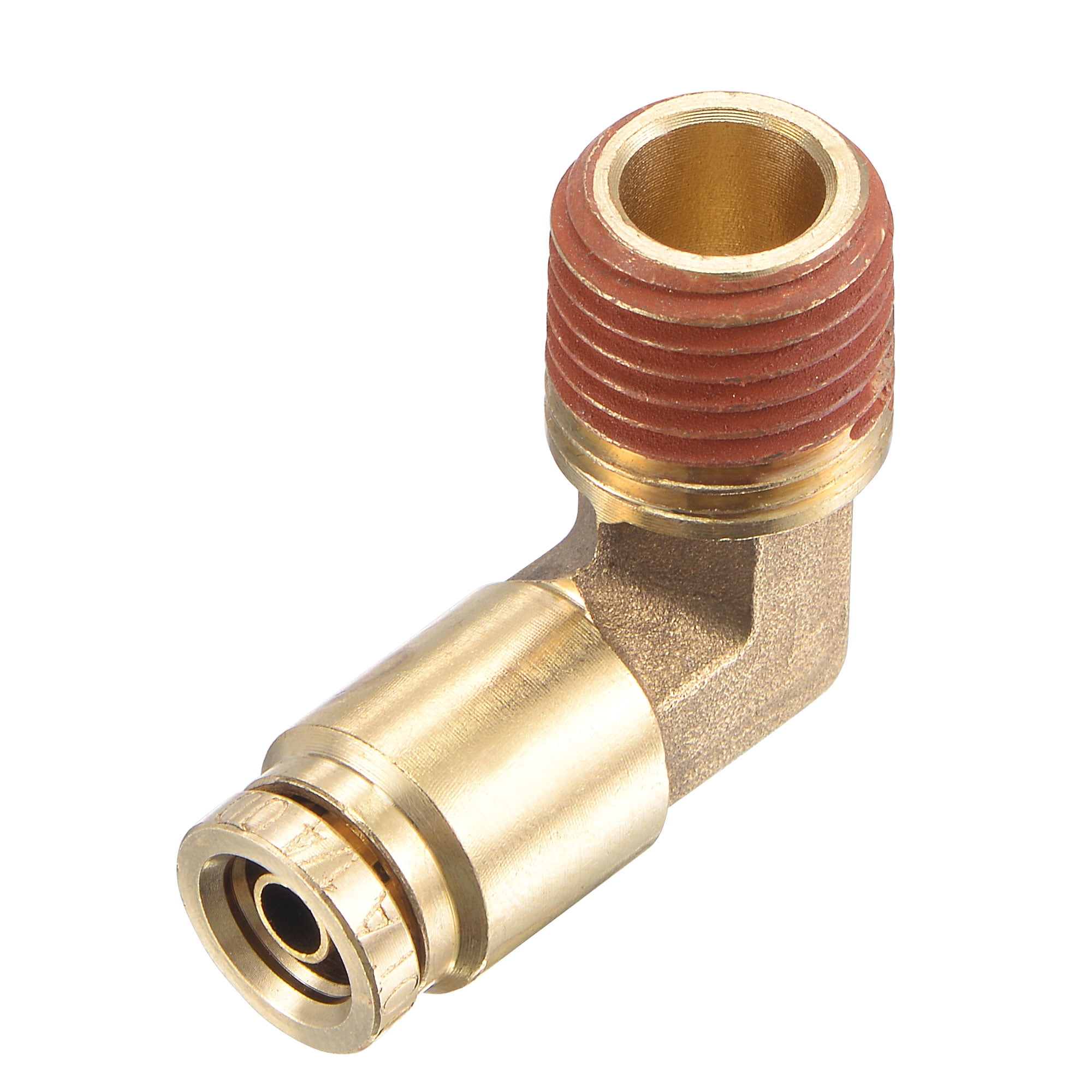 Uxcell 1/4" Tube OD x 1/4NPT Male Thread Brass Push to Connect Fitting Elbow - Walmart.com