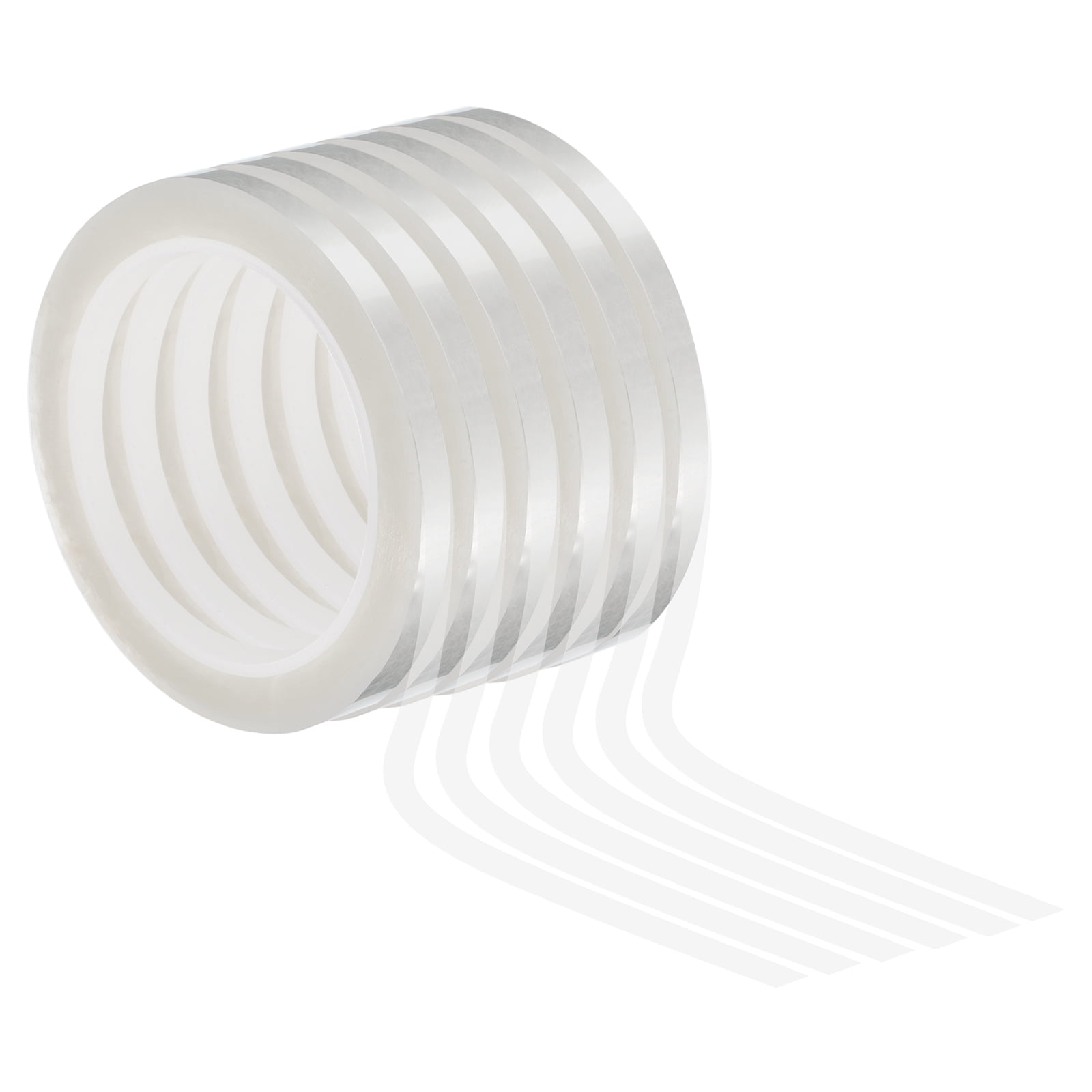 Uxcell 1/4" Whiteboard Tape Thin Dry Erase Tape, Transparent, 6 Pack ...