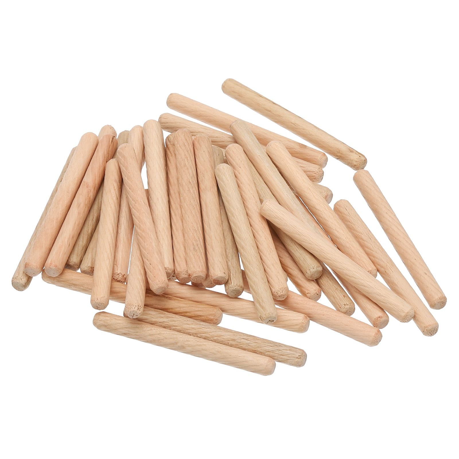 Uxcell 1/4 Wooden Dowel Pins, 300 Pcs M6x60mm Wood Dowel Pins Hardwood ...