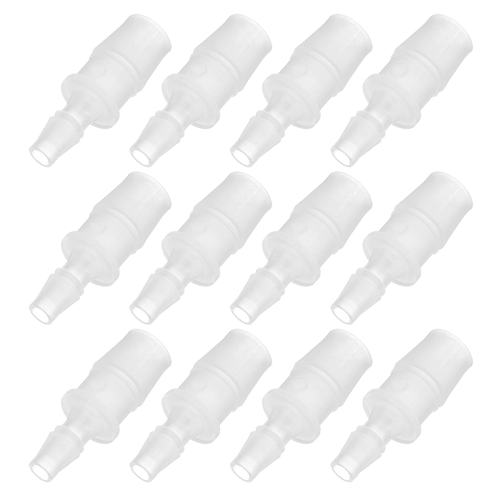 Uxcell 1/4" to 1/2" 12 Pcs Plastic Hose Barb Fittings, Reducer Tube ...