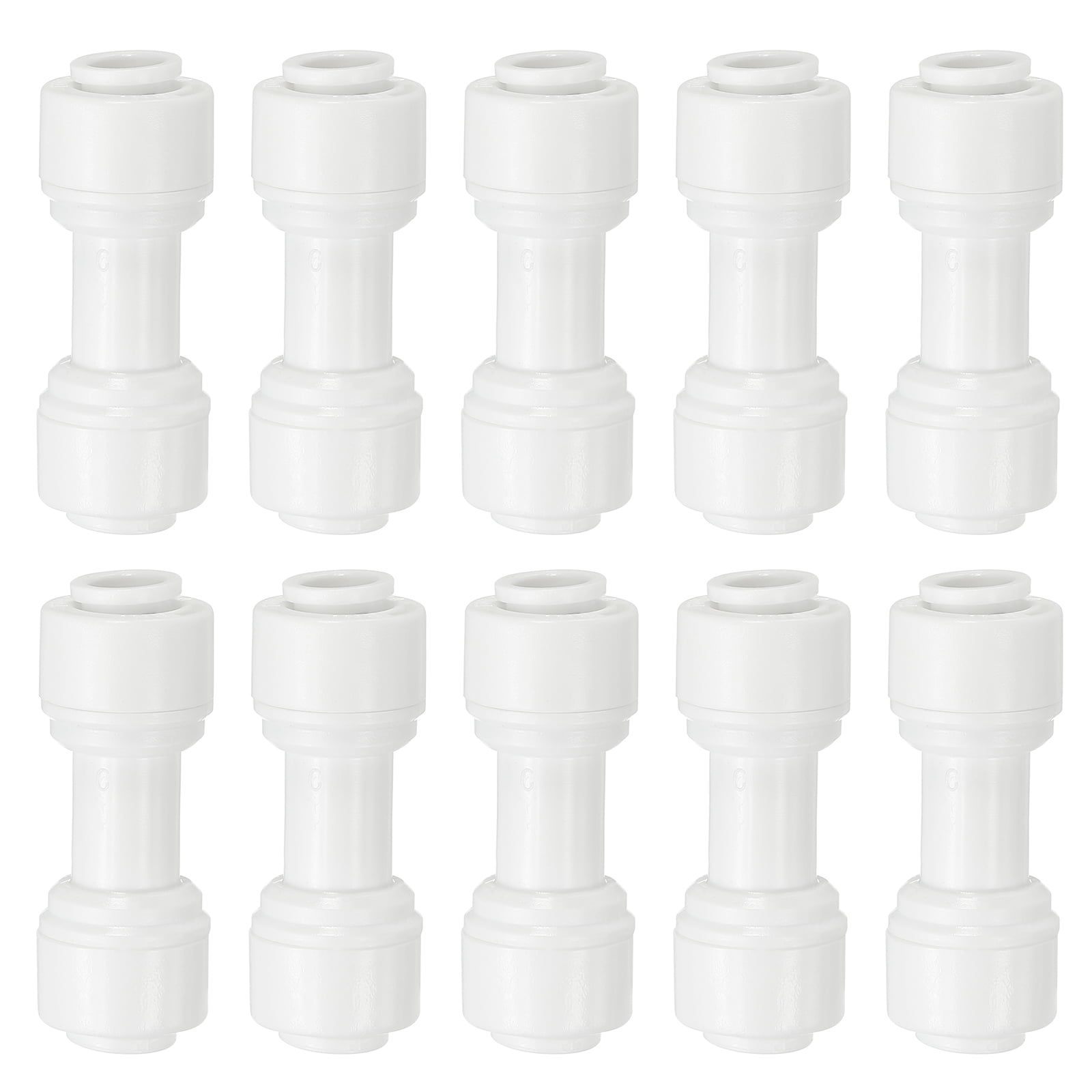 Uxcell 1/4" to 1/4" OD Water Purifier Straight Connector, Push to ...