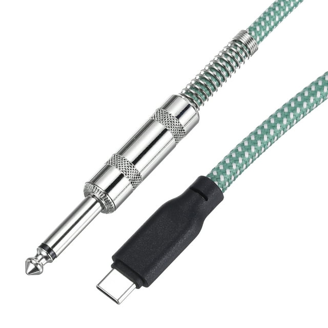 Uxcell 1/4" to USB C Audio Cable, 6.35mm to Type C Mono Interconnect ...