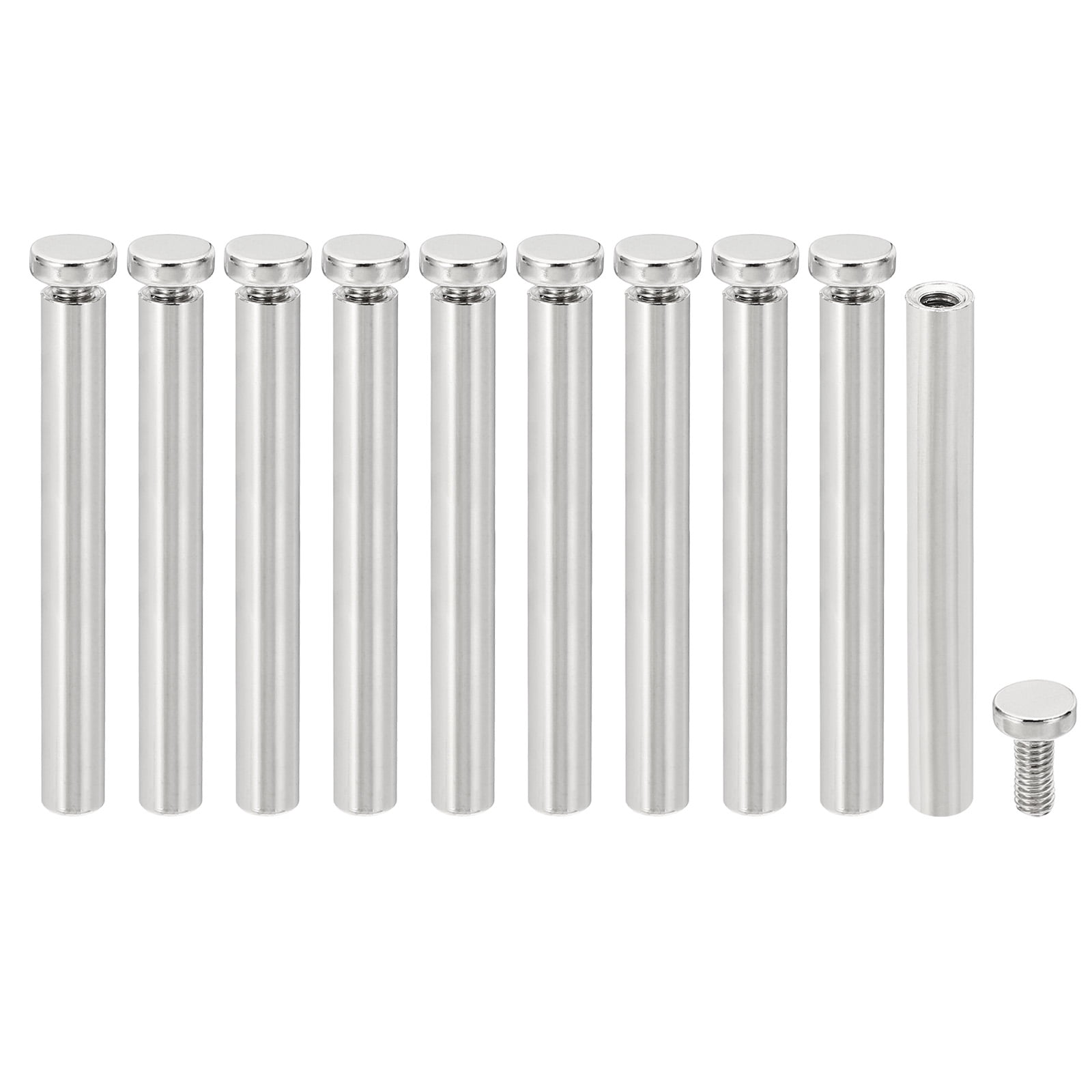 Uxcell 1/4 x 2 inch Sign Standoff Screws, 20 Pcs Stainless Steel Wall ...