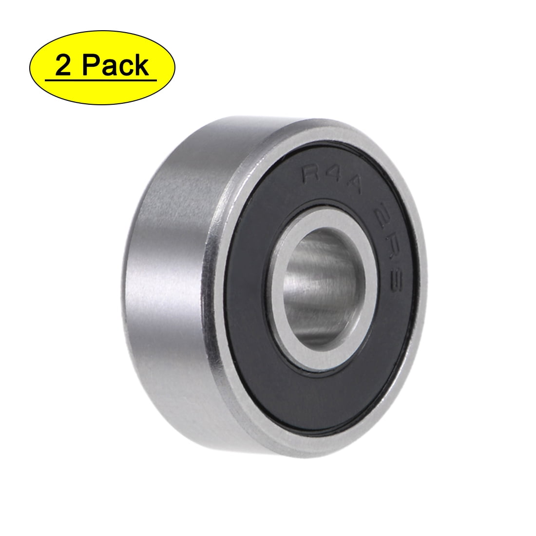 Uxcell 1/4"x3/4"x9/32" R4A-2RS Sealed Z2 Deep Groove Ball Bearings 2 ...