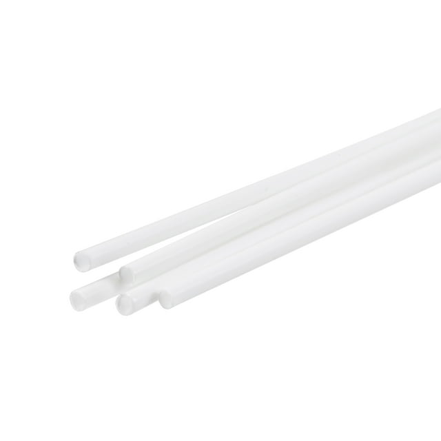 Uxcell 1.45mmx2mmx250mm White Plastic Model Tube ABS Round Tube for ...