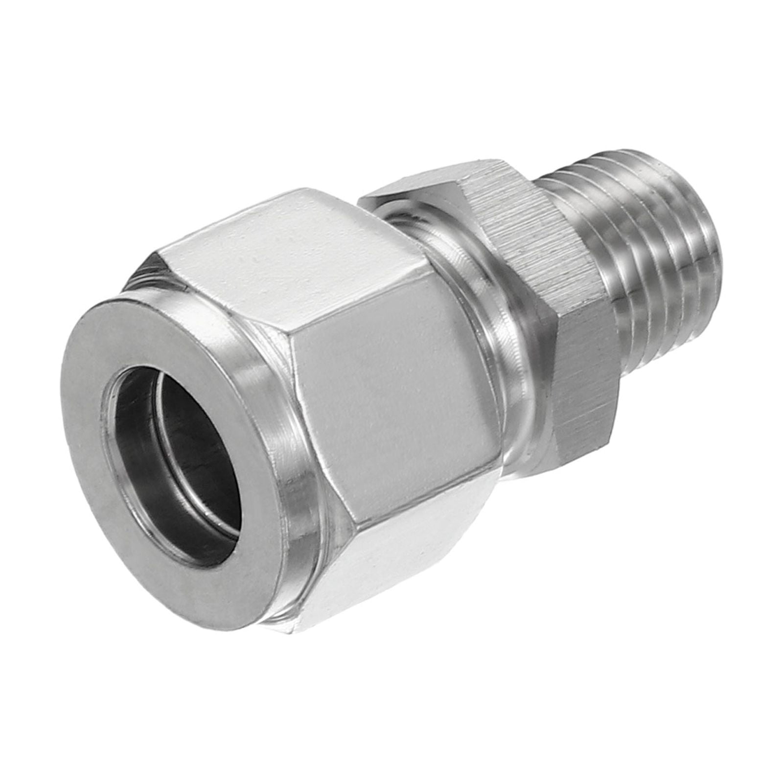 Uxcell 1/4NPT x 12mm Stainless Steel Compression Tube Fitting with ...