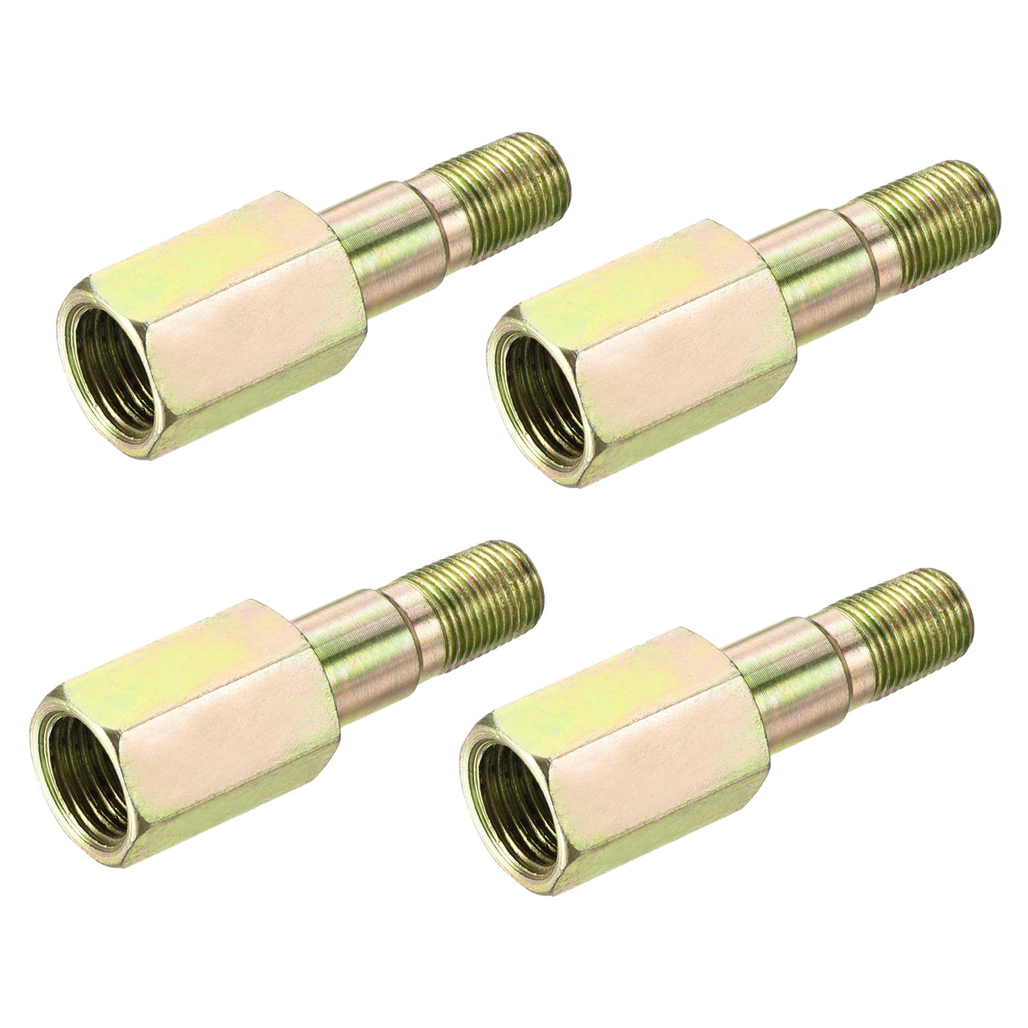 Uxcell 1/4PT Female to 1/8PT Male Thread 50mm Iron Extension Hex Pipe ...
