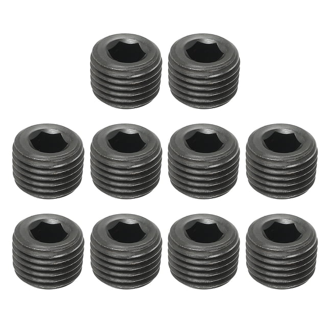 Uxcell 1/4PT Male Pipe Plug Internal Hex Thread Socket Solid Stainless ...