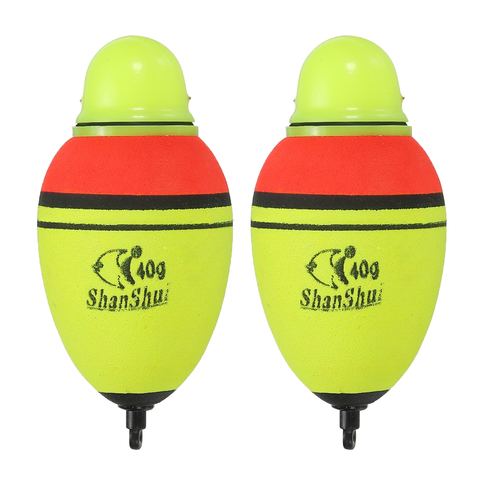 Uxcell 1.4oz Lighted Fishing Slip Bobbers EVA Green Red LED Light Up ...