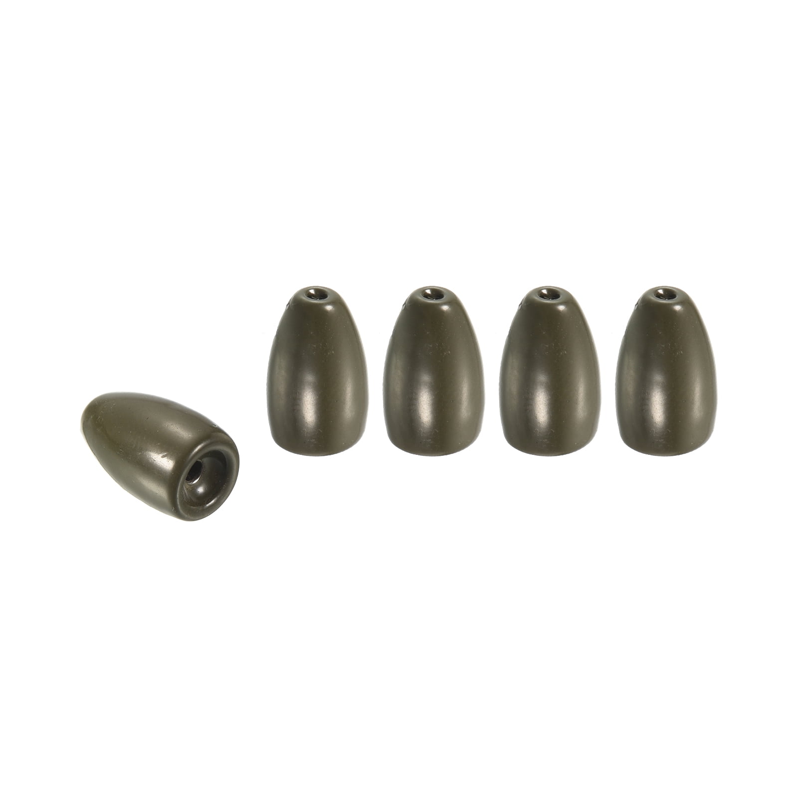 Uxcell 1/4oz Tungsten Fishing Weights Bait Sinkers for Bass Fishing ...