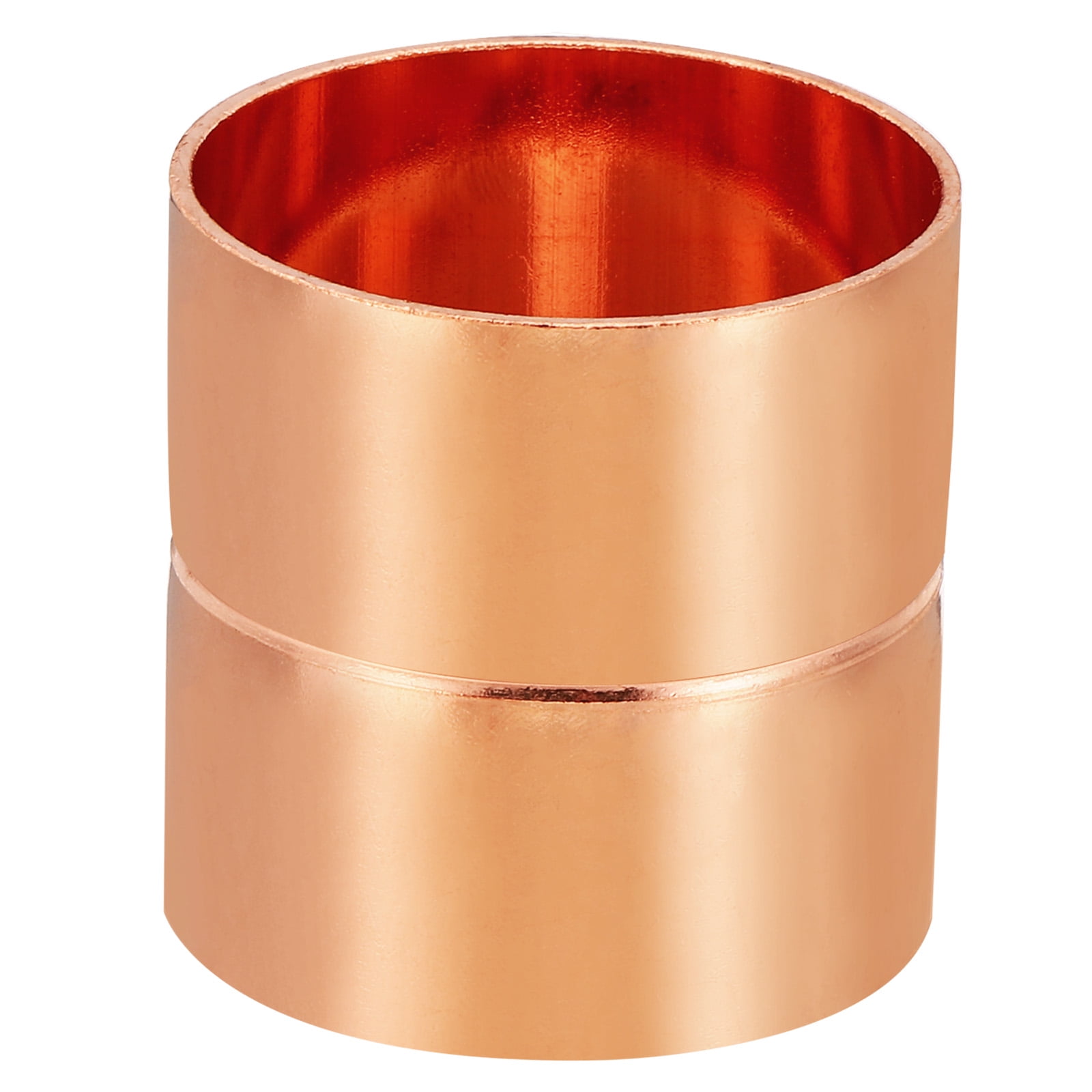 Uxcell 1-5/8 Inch ID Copper Coupling Fittings, Rolled Tube Stop ...