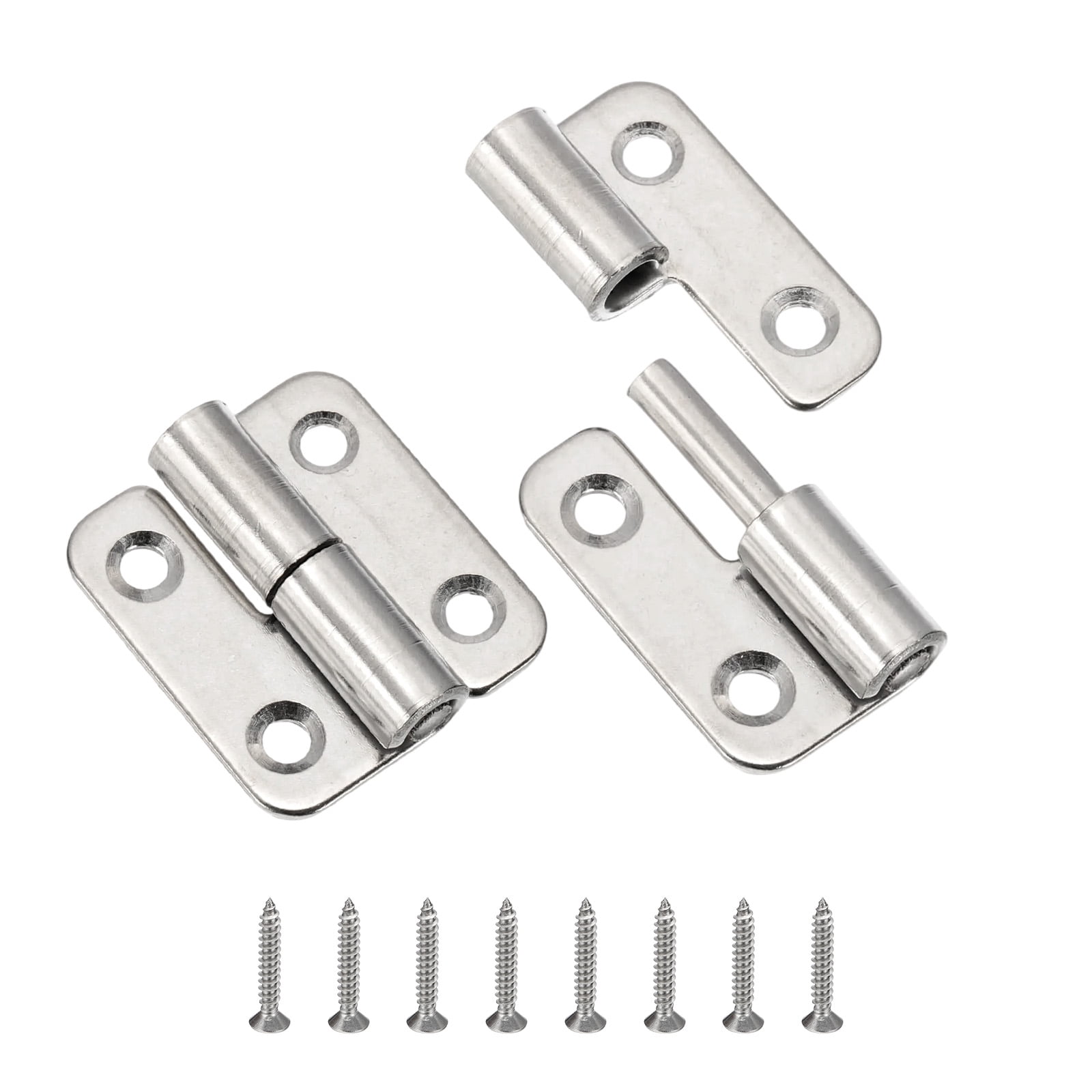 Uxcell 1.5" Detachable Lift Off Hinges Left Handed Handed Slip Joint ...