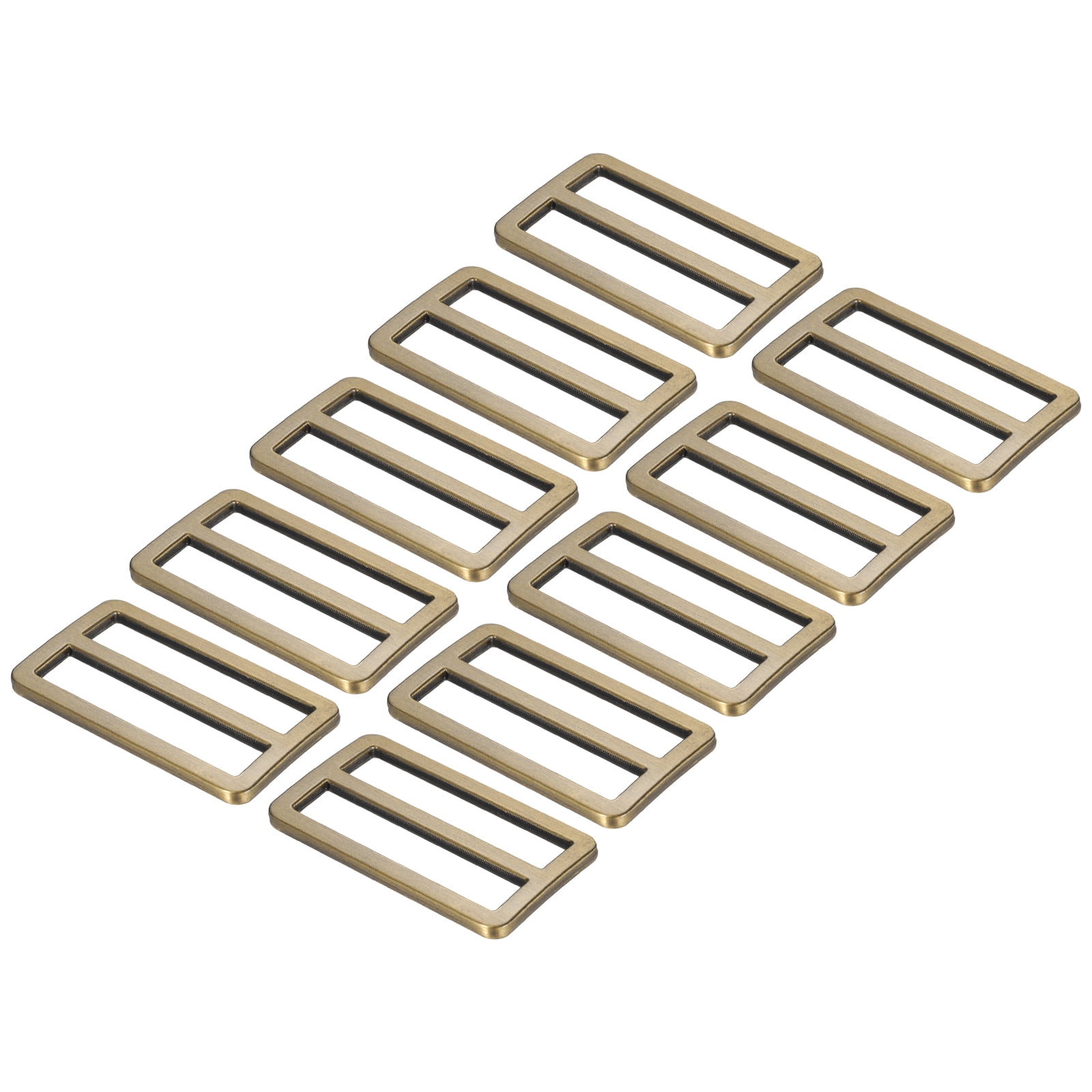 Uxcell 1.5 Inch Tri-Glide Slide Buttons, 10 Pack Buckle Webbing Strap ...