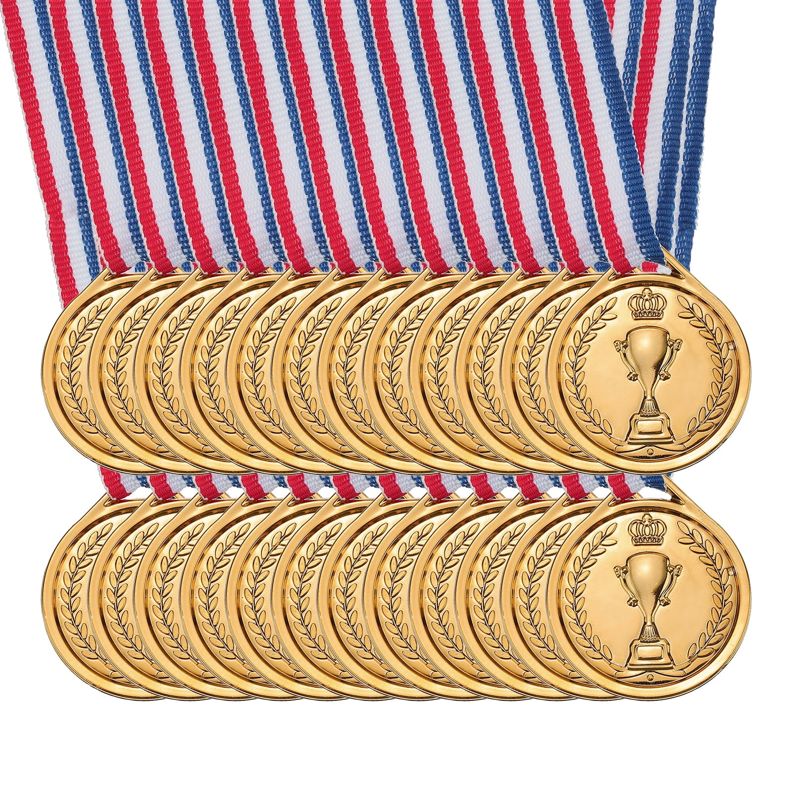 Uxcell 1.5" Mini Plastic Bronze Award Medals 3rd Prize Medals with ...