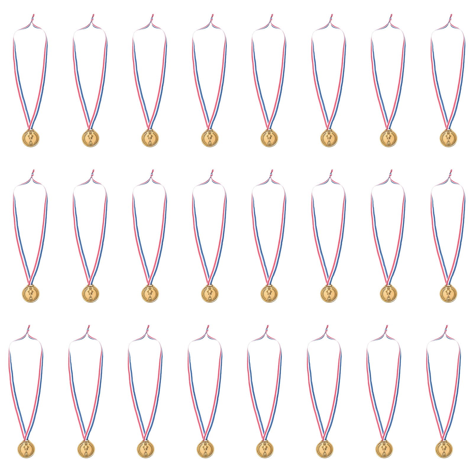 Uxcell 1.5" Mini Plastic Bronze Award Medals 3rd Prize Medals with ...