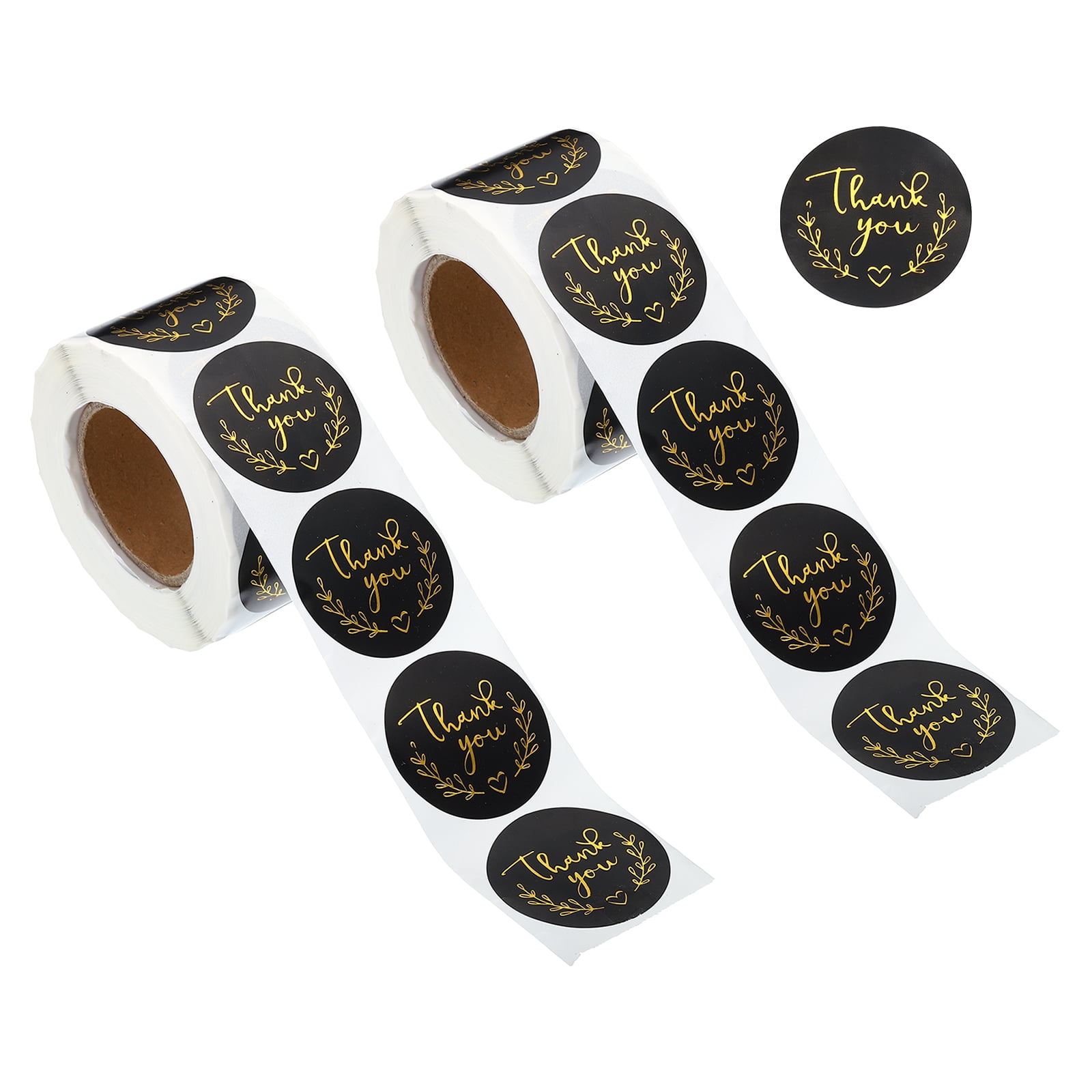 Uxcell 1.5" Thank You Seal Stickers, 2 Roll Total 1000 Pcs Self ...