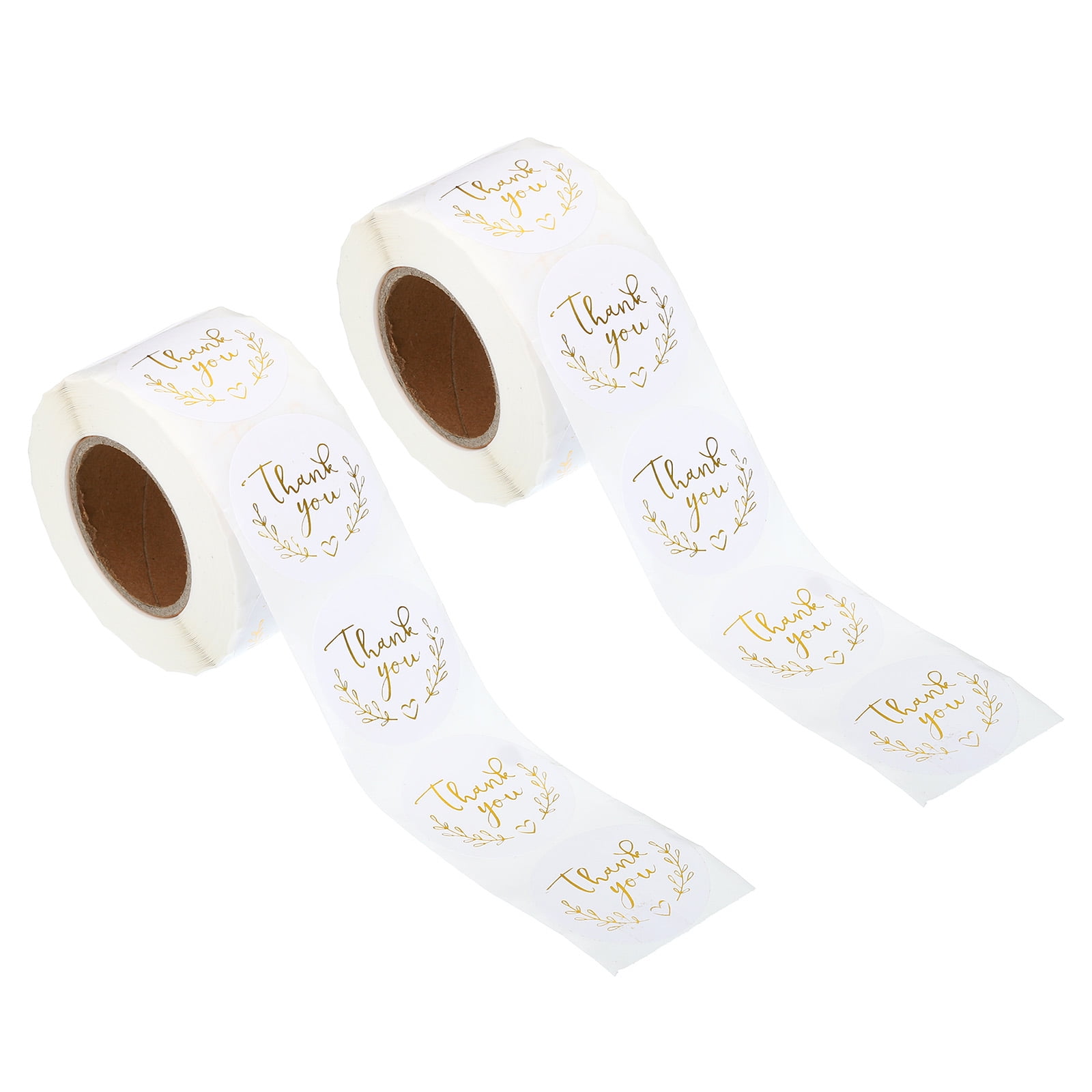 Uxcell 1.5" Thank You Seal Stickers, 2 Roll Total 1000 Pcs Self ...