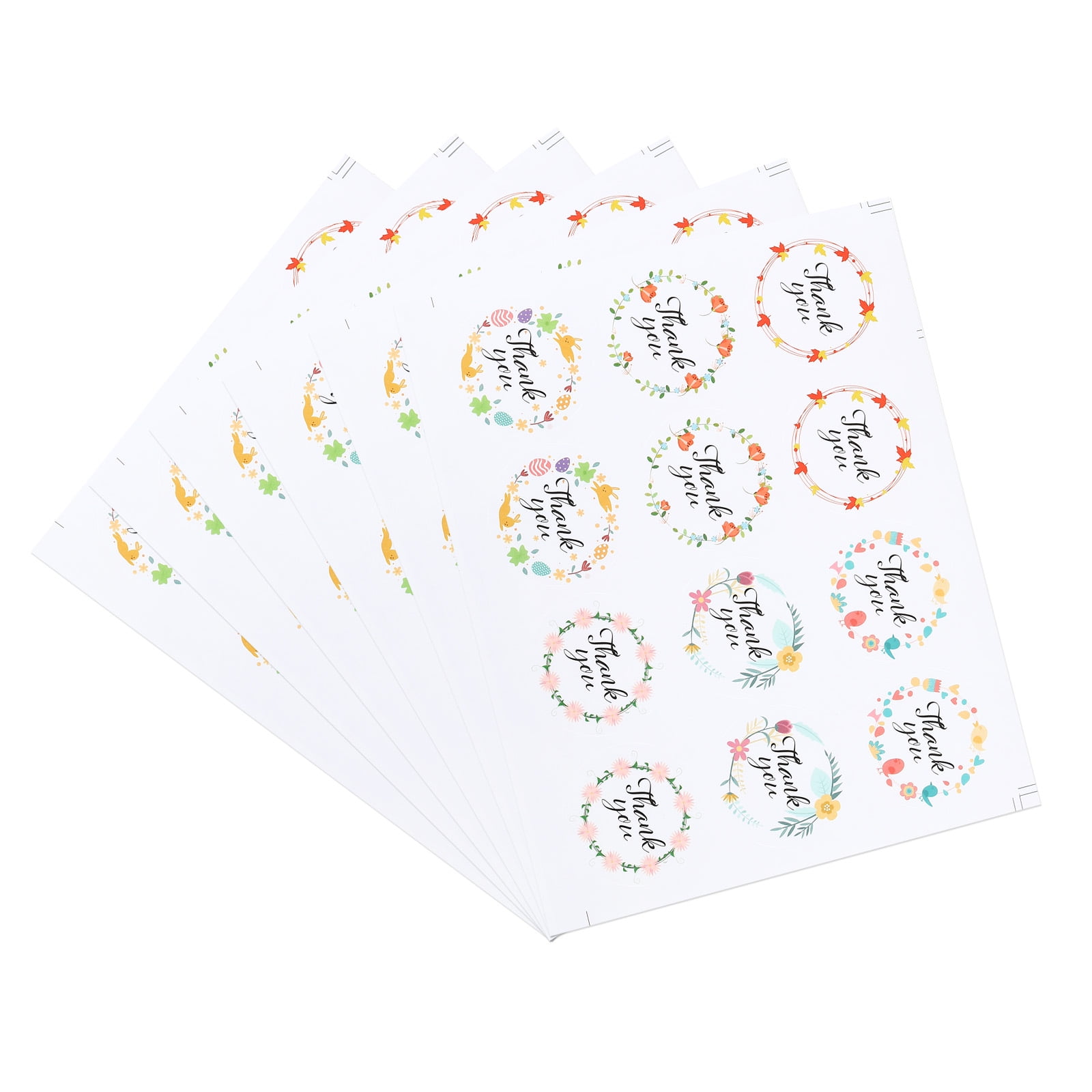Uxcell 1.5" Thank You Seal Stickers, 300 Pcs Self Adhesive Round Seal ...