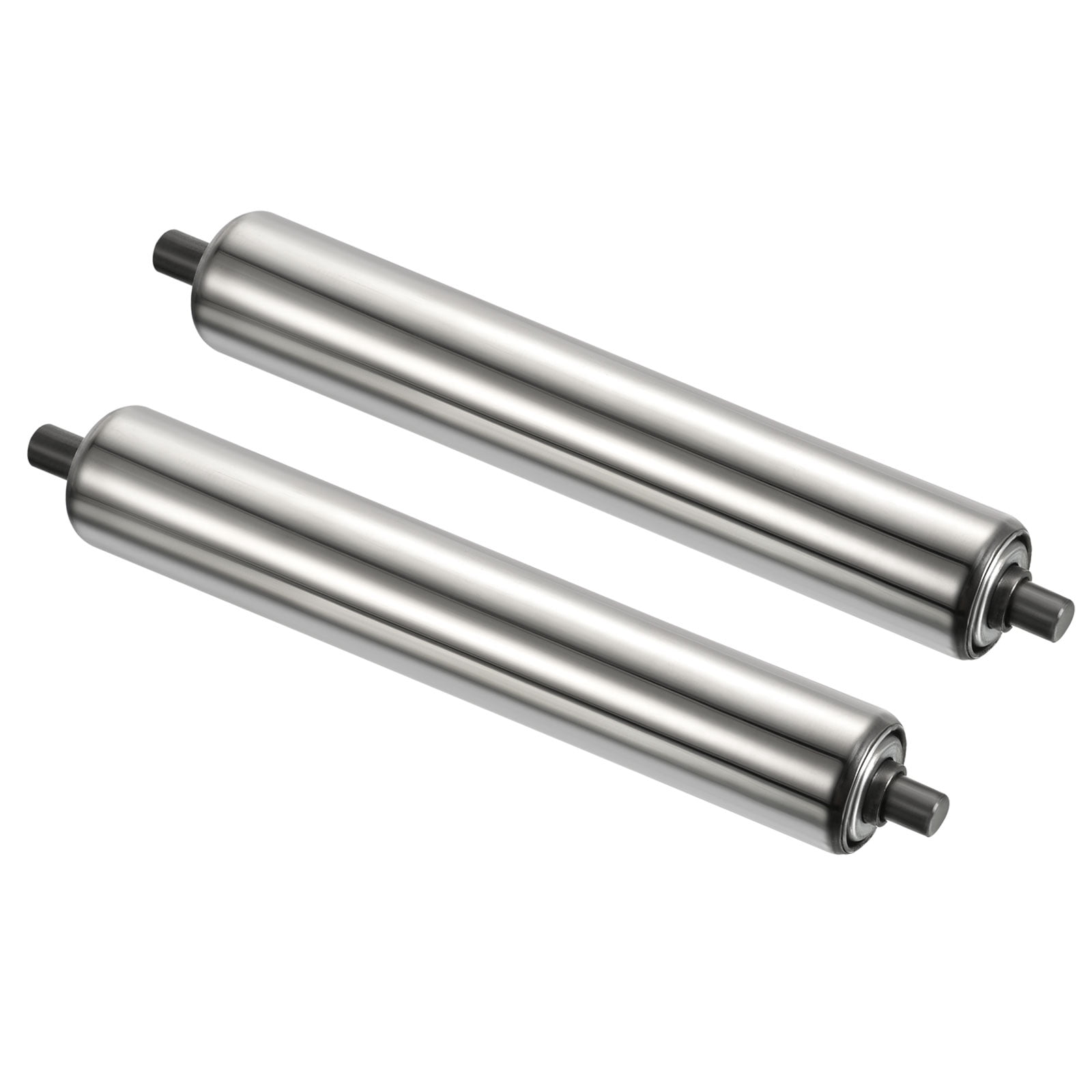 Uxcell 1.5"x10" Stainless Steel Gravity Conveyor Roller Transmission ...