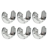 Uxcell 1.50''Dia Closet Pole Sockets Bracket Rod Pole End Supports ...