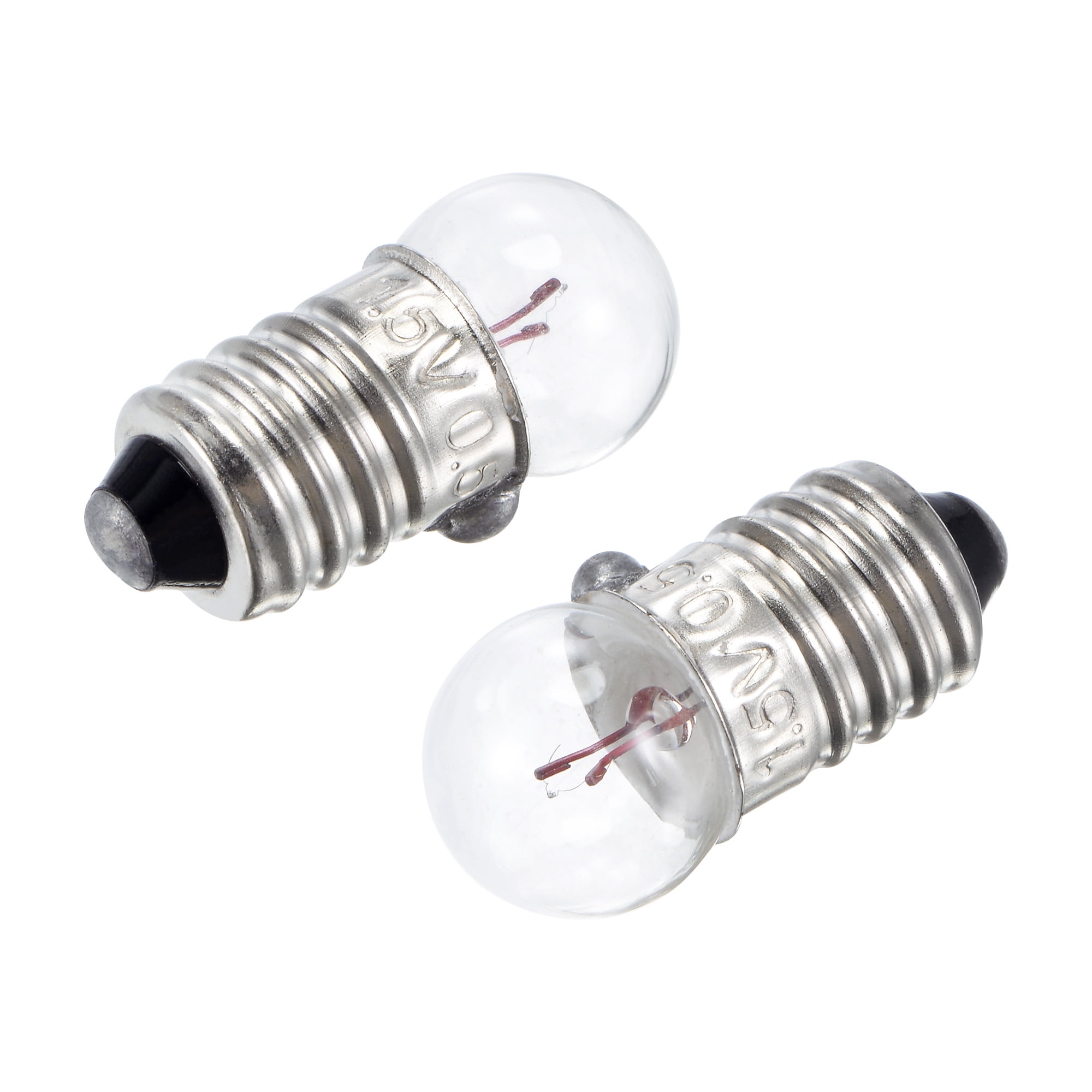 Uxcell 1.5V E10 Warm Yellow Light Mini Incandescent Bulbs with Box 10 ...