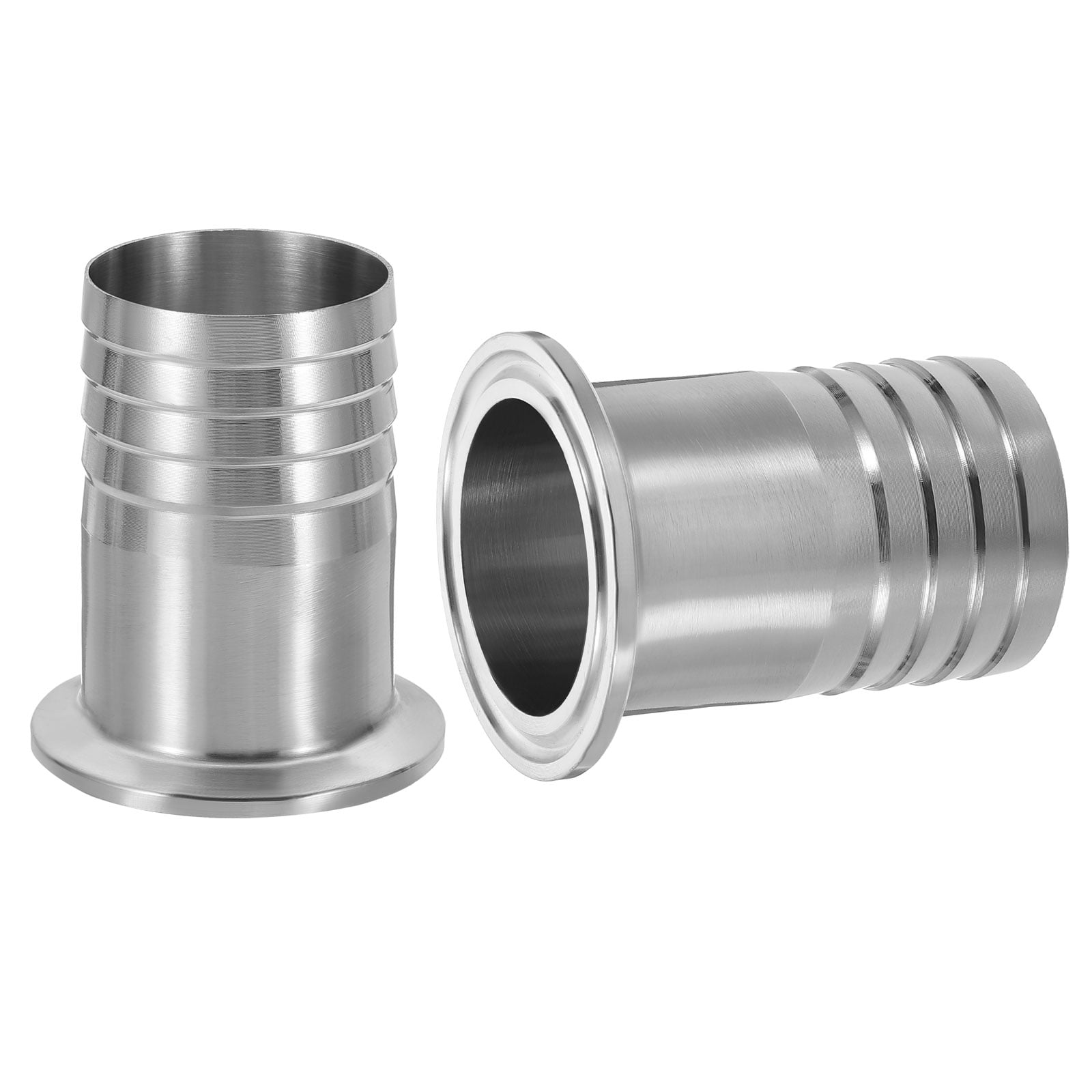 Uxcell 1.5in Tri Clamps to 1 1/2in Hose Barbed Adapter, 2pcs Tri Clamps ...