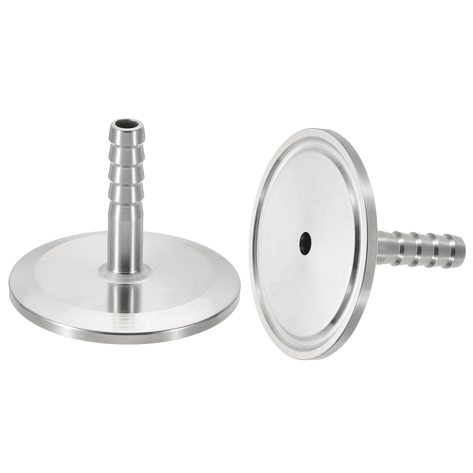 Uxcell 1.5in Tri Clamps to 1/3in Hose Barbed Adapter, 2pcs Tri Clamps ...