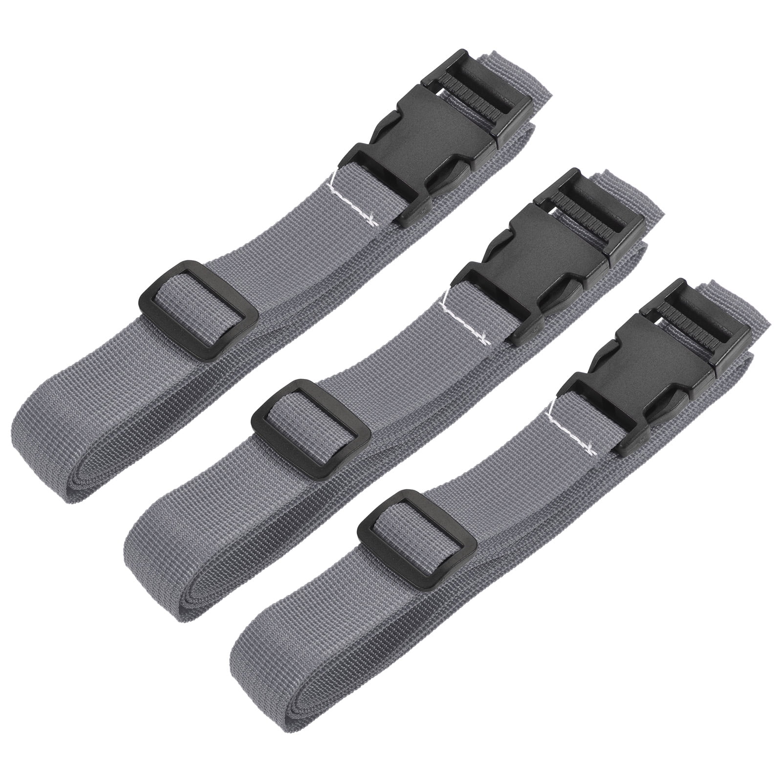 Uxcell 1.5m Adjustable with Quick Release Buckle Luggage Straps, Gray 3 ...
