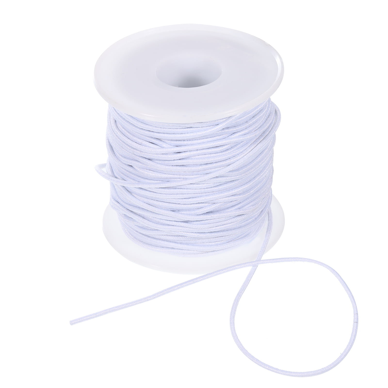 Uxcell 1.5mm 54 Yards Elastic String Cord Elastic Thread Beading String ...