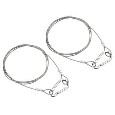 Uxcell Security Steel Cable 2.5mm x 1m/3.28ft Coated Spring Luggage ...