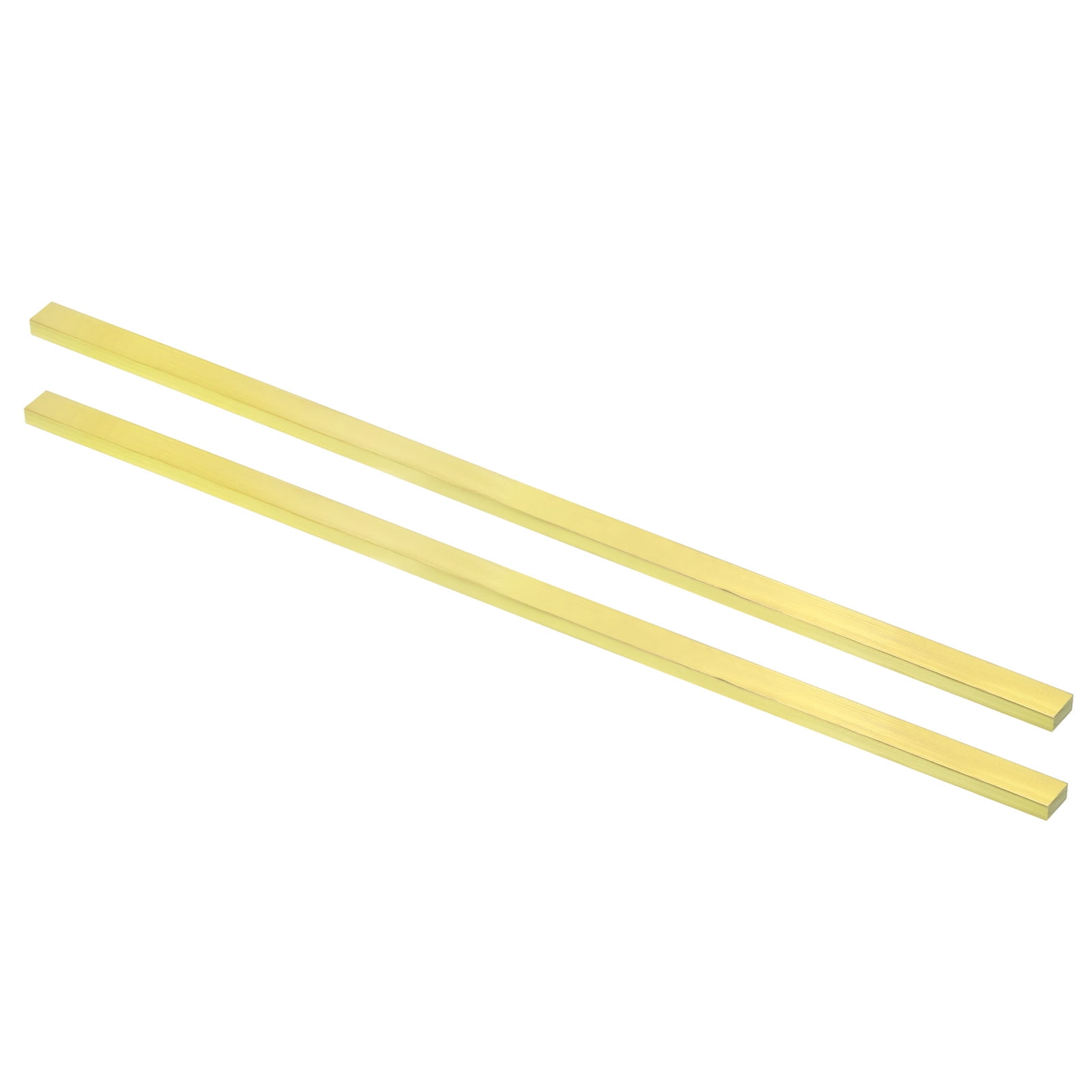 Uxcell 1/5xx3/8x12" H59 Brass Flat Bar, 2 Pcs Solid Rectangle Mill ...