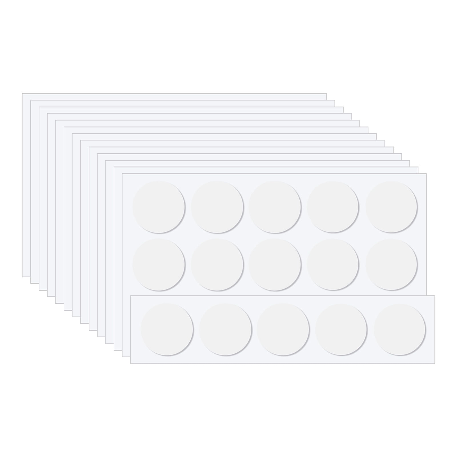 Uxcell 1.6" Double Sided Adhesive Dots, 200 Pack Clear Sticky Tack ...