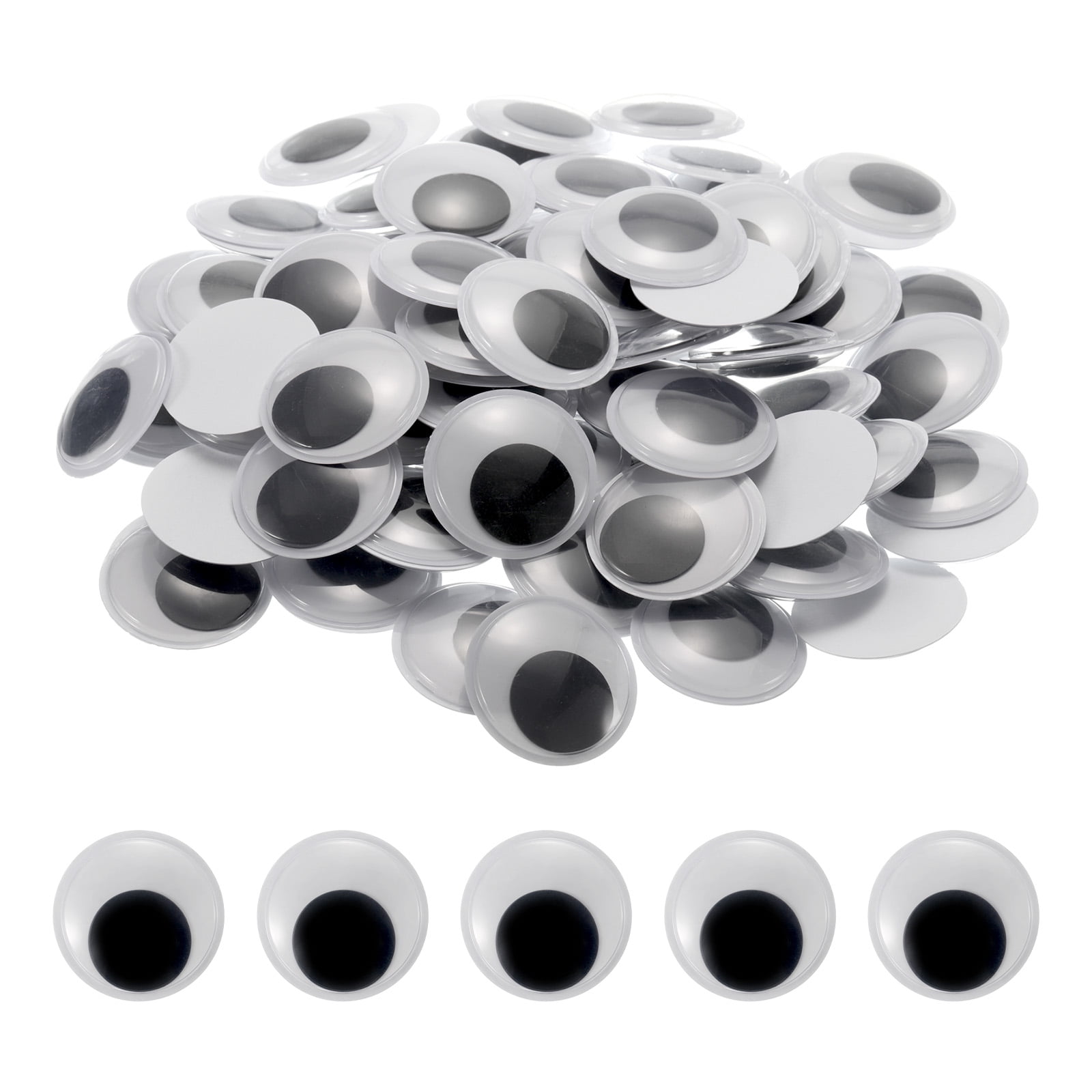 Uxcell 1.6 Inch Googly Eyes, 100 Pcs - Walmart.com