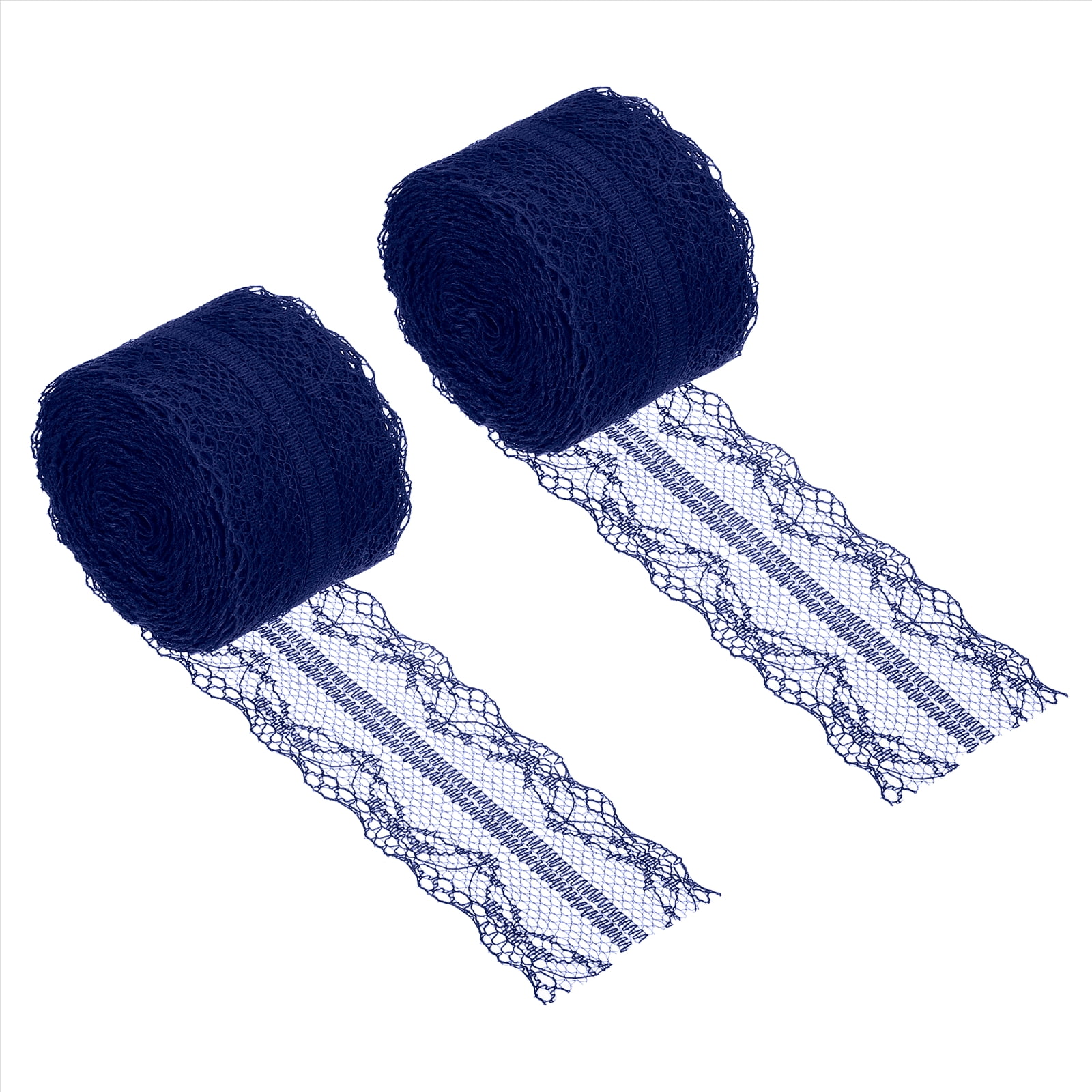 Uxcell 1.6 Inch Wide 25 Yards Lace Trim Ribbon Sewing Lace Roll Gift Package Pattern Wrapping ...