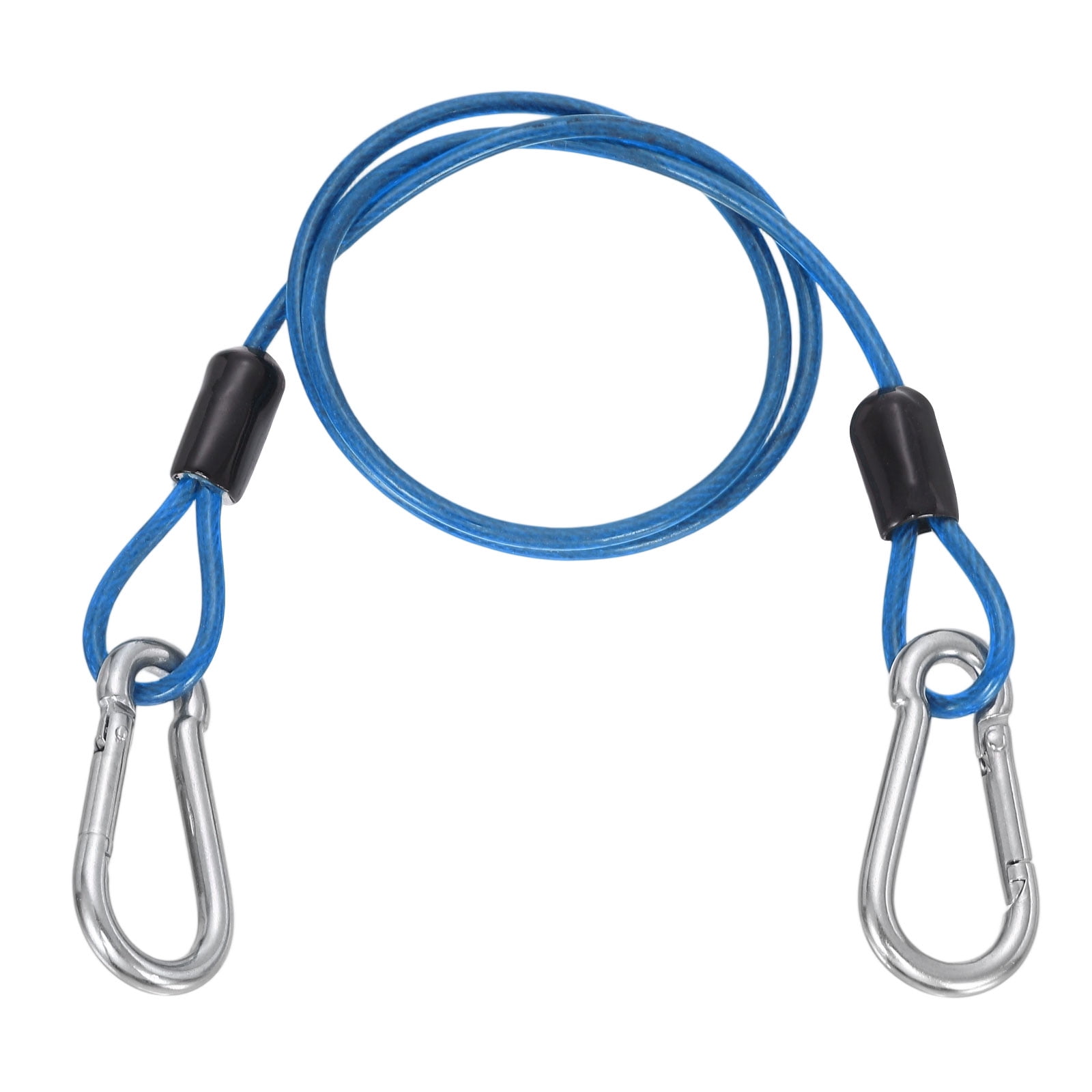 Uxcell 1.6ft (19.7") Security Steel Cable with Snap Hook, 1Pcs PVC ...