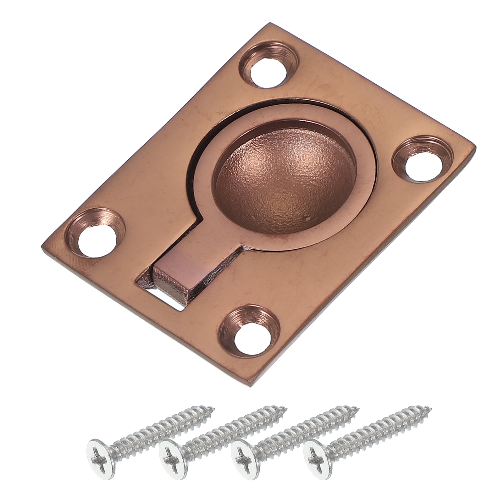 Uxcell 1-7/8"x1-1/2" Flush Pull Ring Handles Square Recessed Door Pull ...