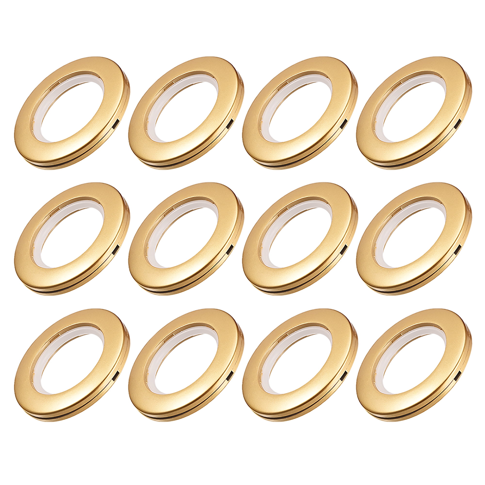 Uxcell 1.7 inch Inner Dia Curtain Grommets Plastic Gold Tone 12 Pack ...