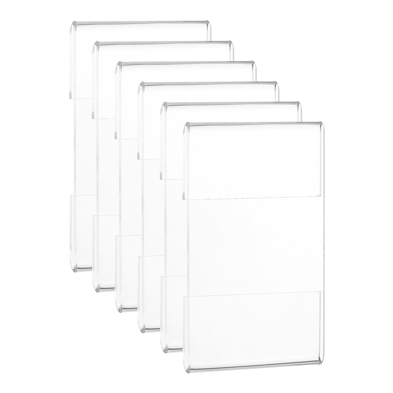Uxcell 1.73"x2.36" Wall Mount Acrylic Sign Holder, Vertical Display ...
