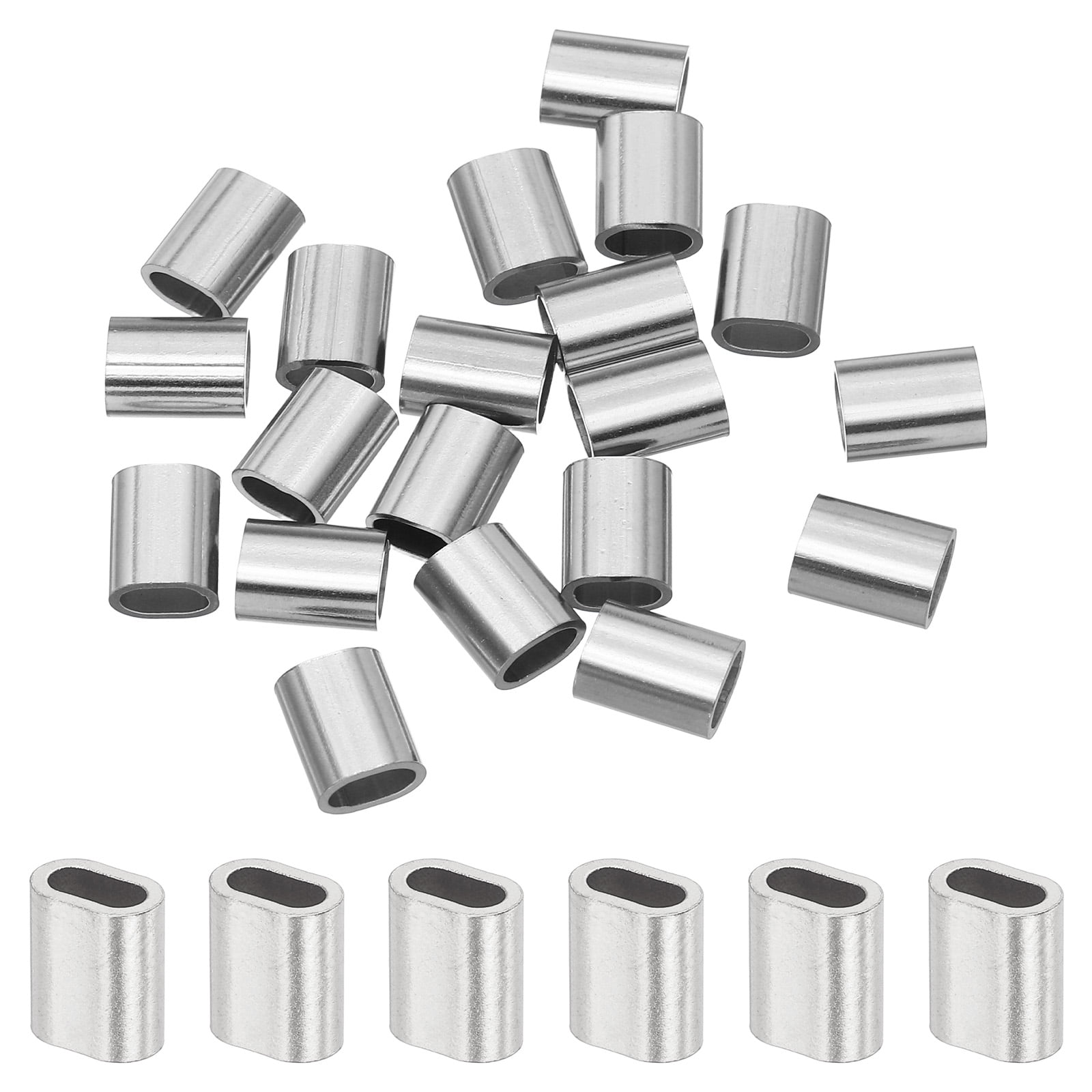 Uxcell 1/8"(2.5mm) Wire Rope Stop Sleeve, 304 stainless steel Cable ...