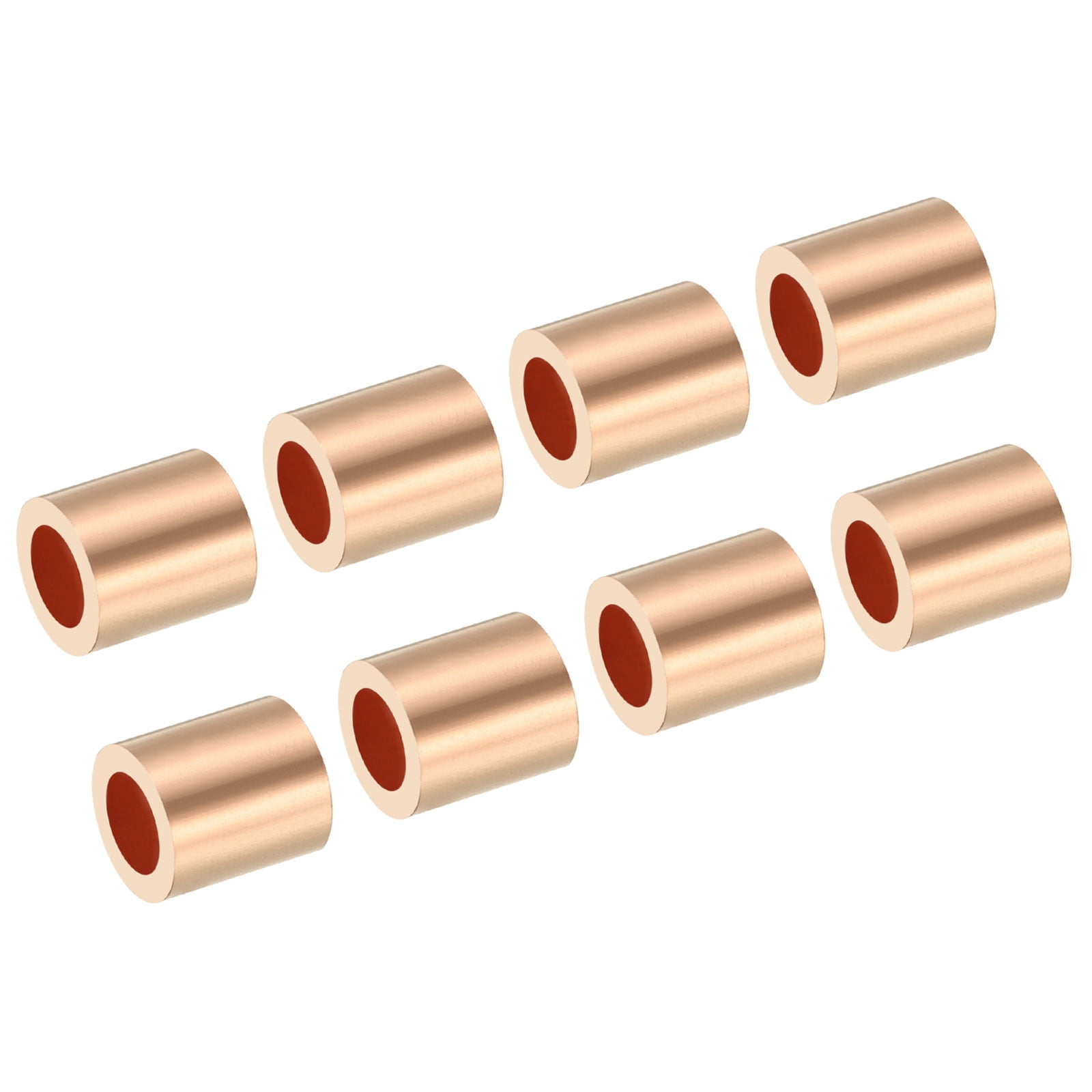 Uxcell 1/8"/3mm Wire Rope Stop Sleeve Copper Crimping Loop Sleeve End ...