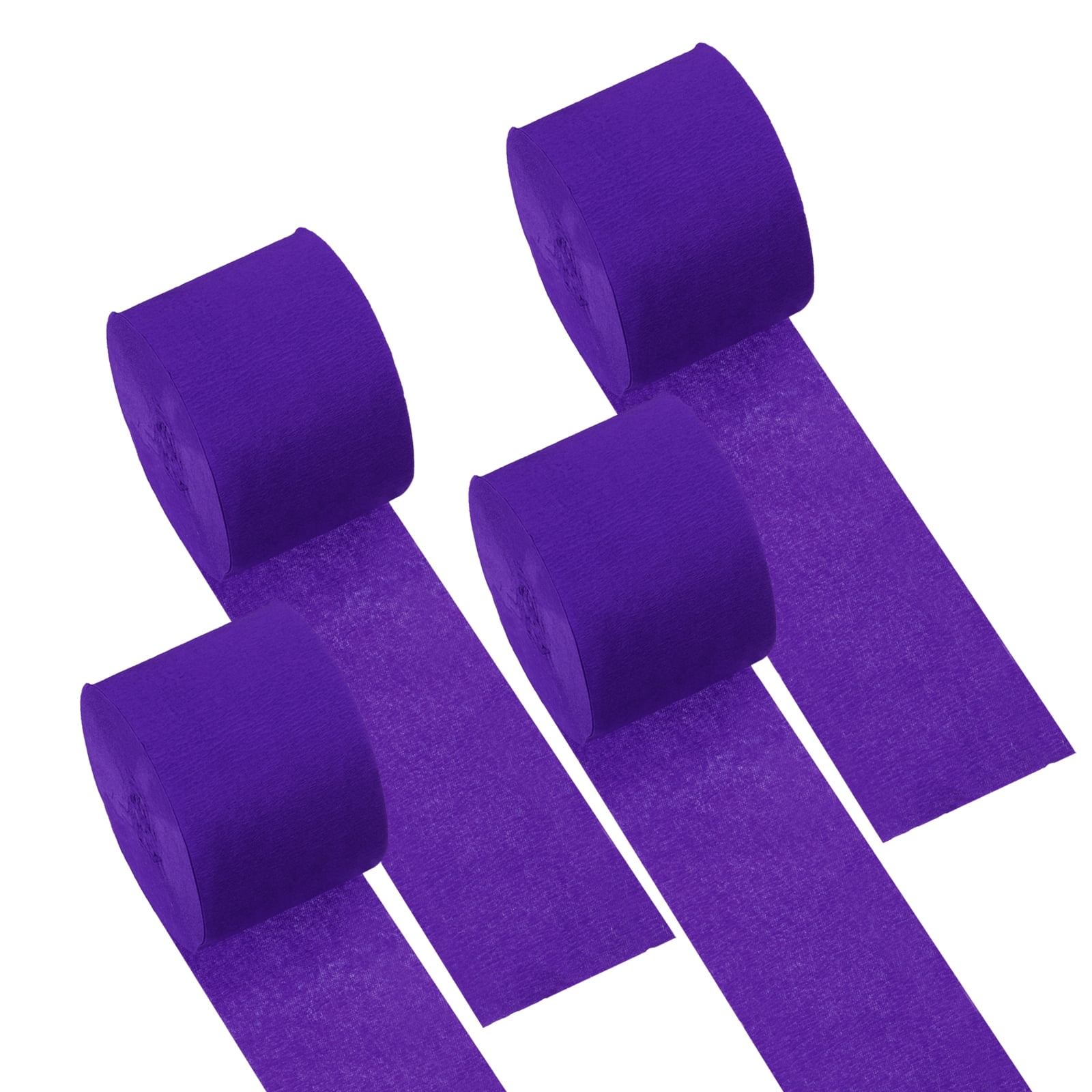 Uxcell 1.8 Inch Crepe Paper Streamer, 4 Roll 328ft Soft Paper Streamer ...