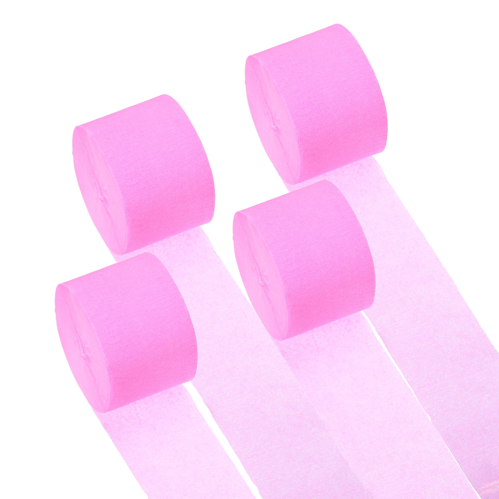 Uxcell 1.8 Inch Crepe Paper Streamer, 4 Roll 328ft Soft Paper Streamer ...