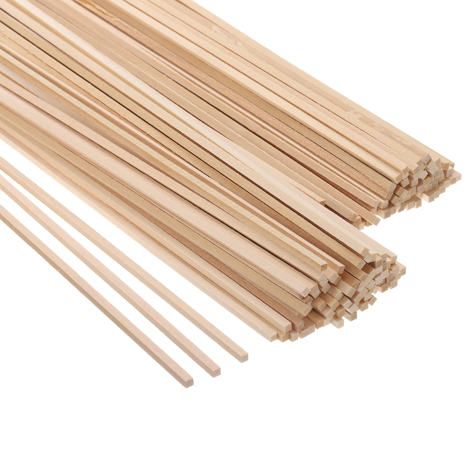 Uxcell 1/8 Inch Dowel Rods Wood Sticks 12 Inch Long Square Wooden ...