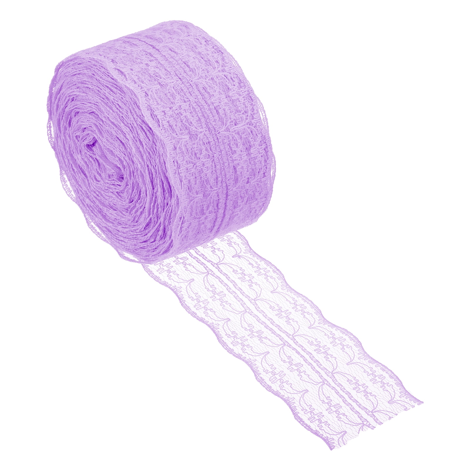 Uxcell 1.8 Inch Wide 25 Yards Lace Trim Ribbon Sewing Lace Roll Gift ...