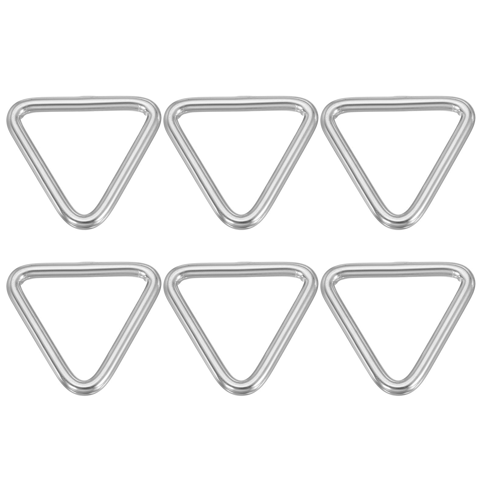 Uxcell Metal Triangle Rings, Stainless Steel Triangle Ring Welded Solid ...