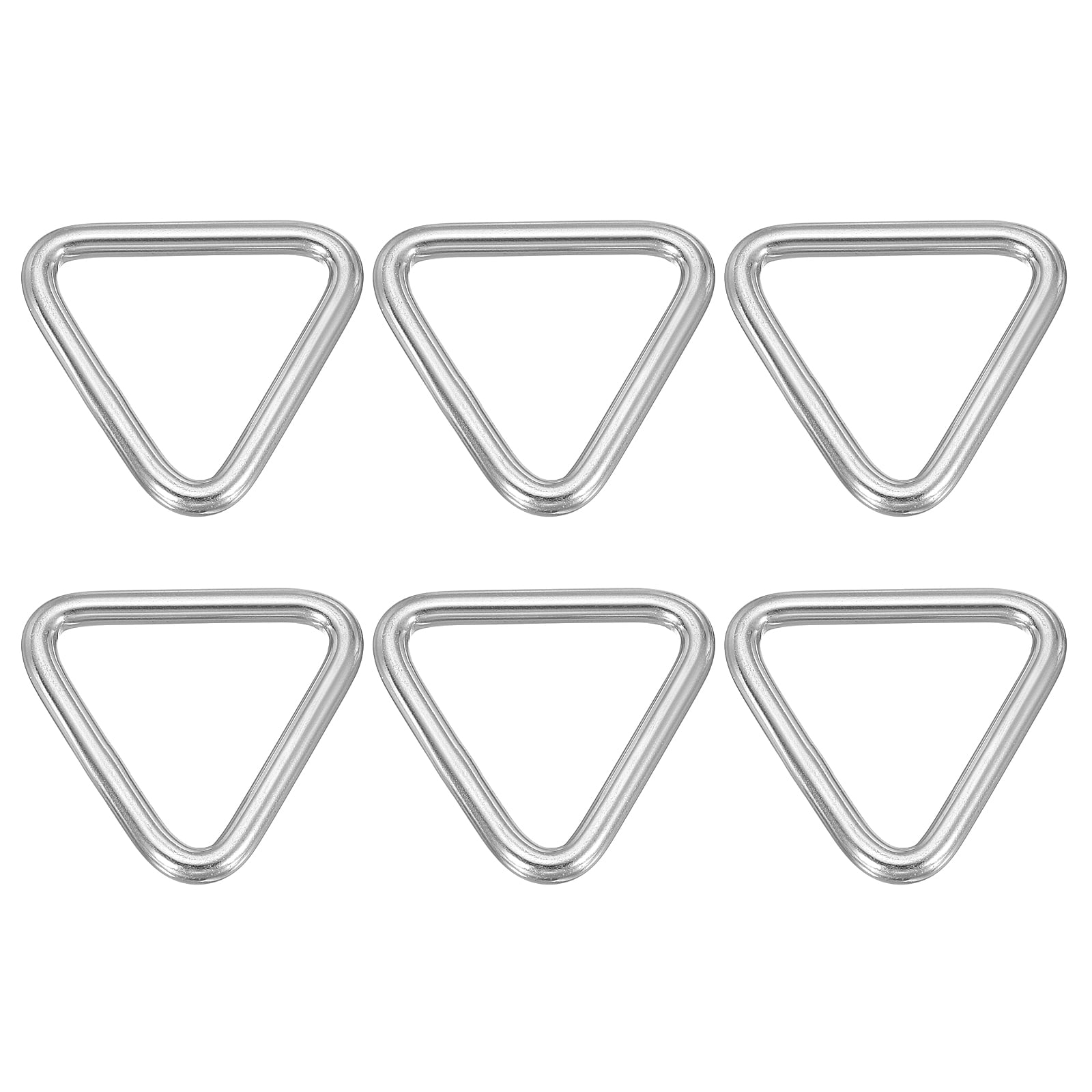 Uxcell Metal Triangle Rings, Stainless Steel Triangle Ring Welded Solid ...