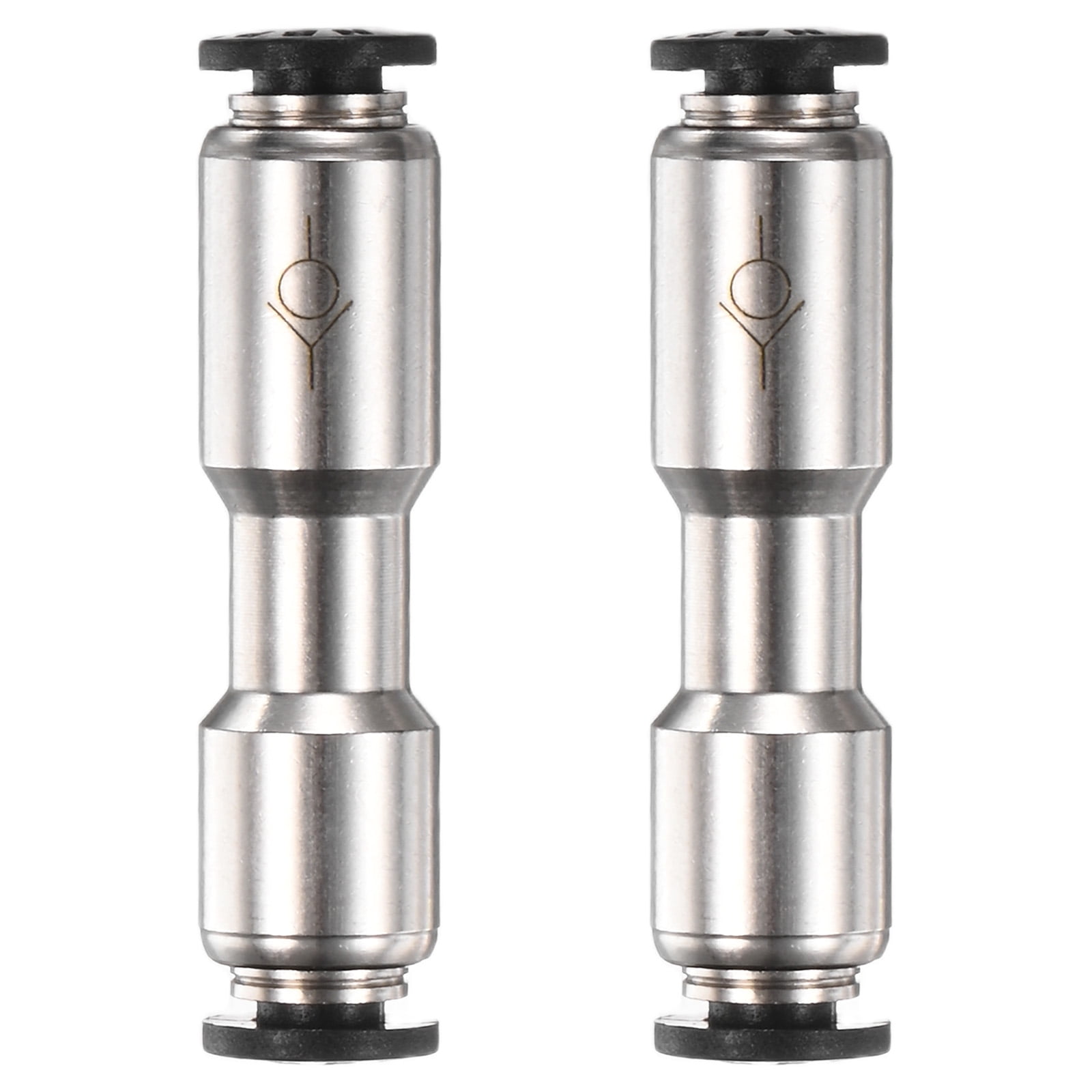 Uxcell 1/8" OD Check Valve, Nickel Plated Brass Push to Connect Fitting ...