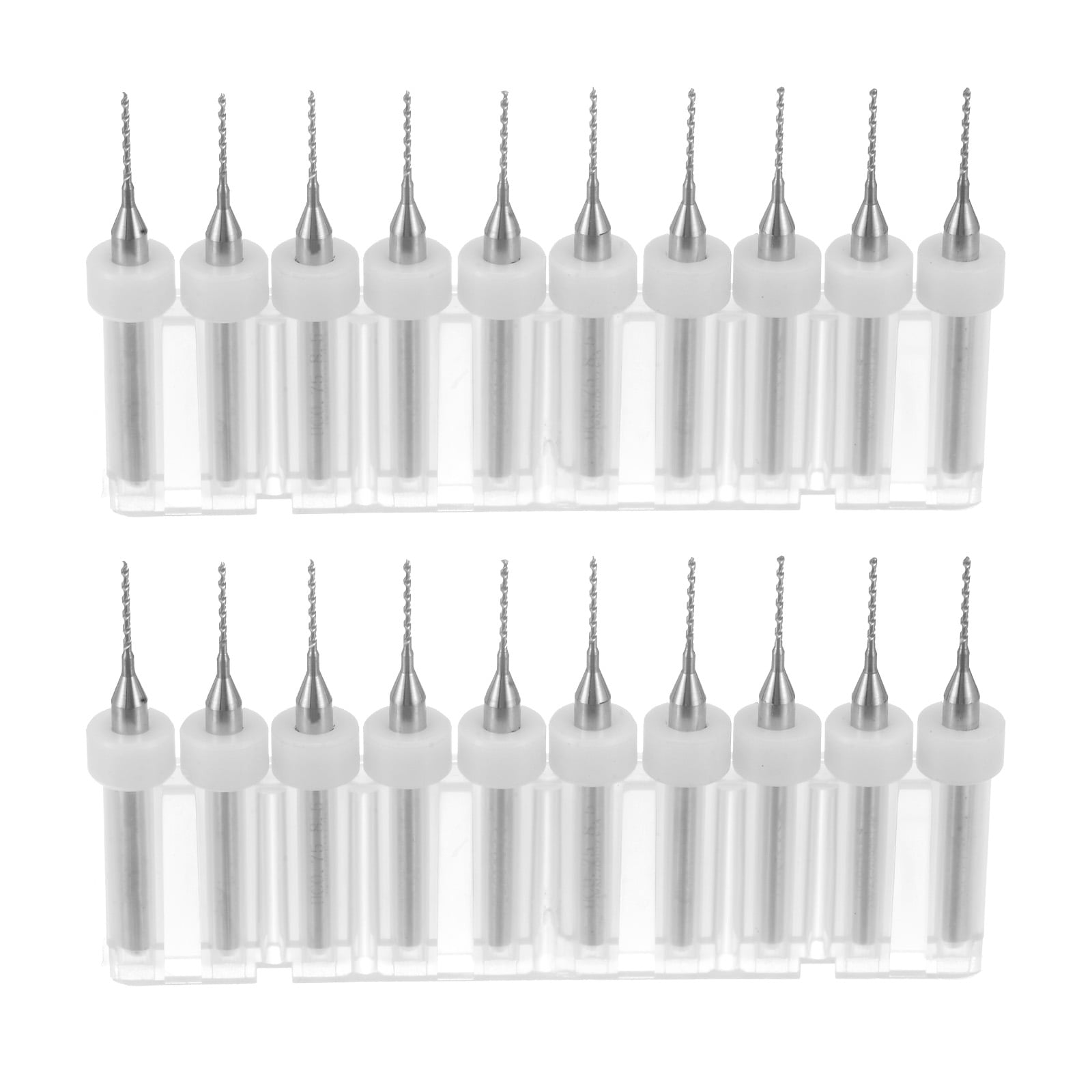 Uxcell 1/8" Shank 0.75mm Tungsten Carbide CNC Engraving PCB Drill Bits ...