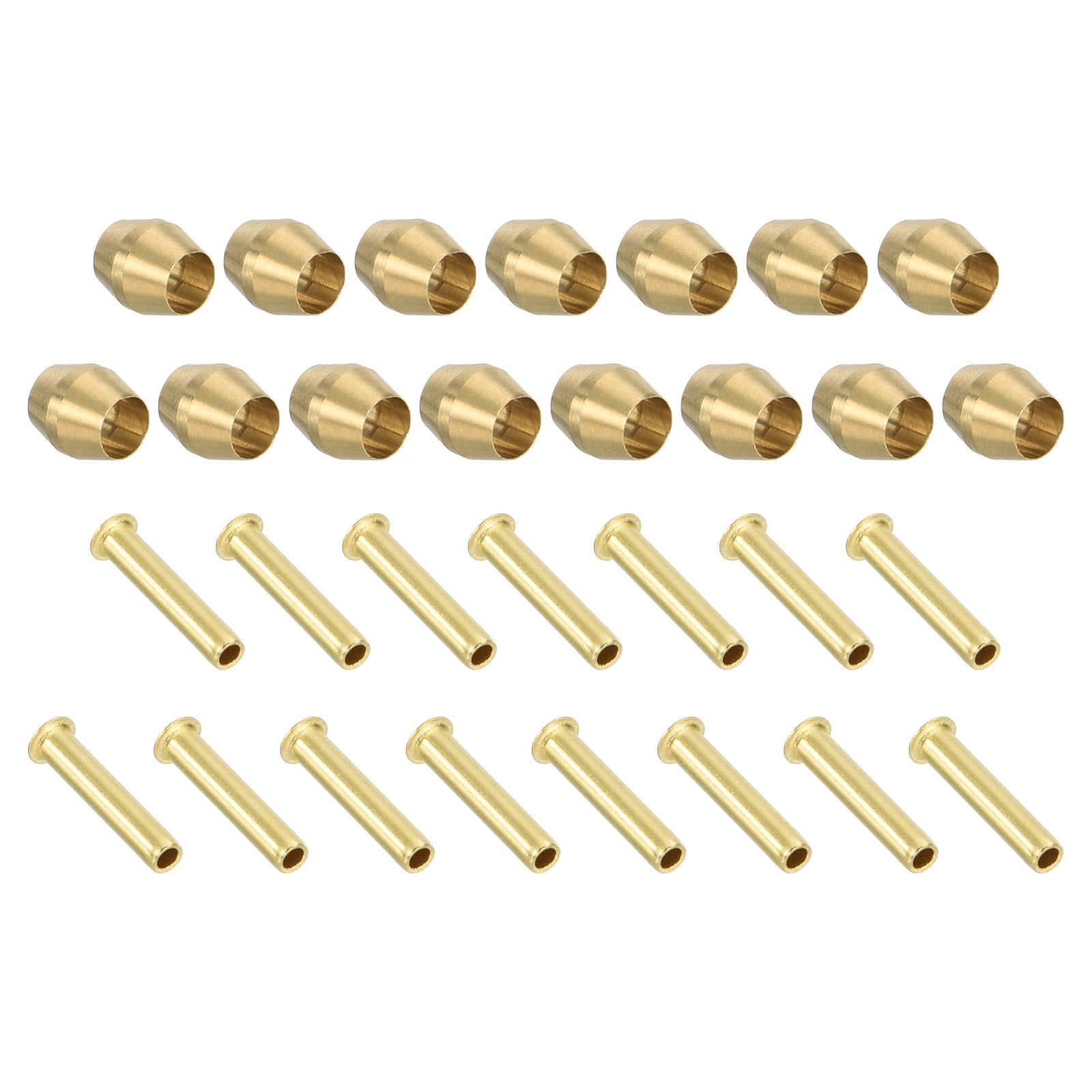 Uxcell 1/8" Tube ID Compression Assortment Kit, Brass Compression ...