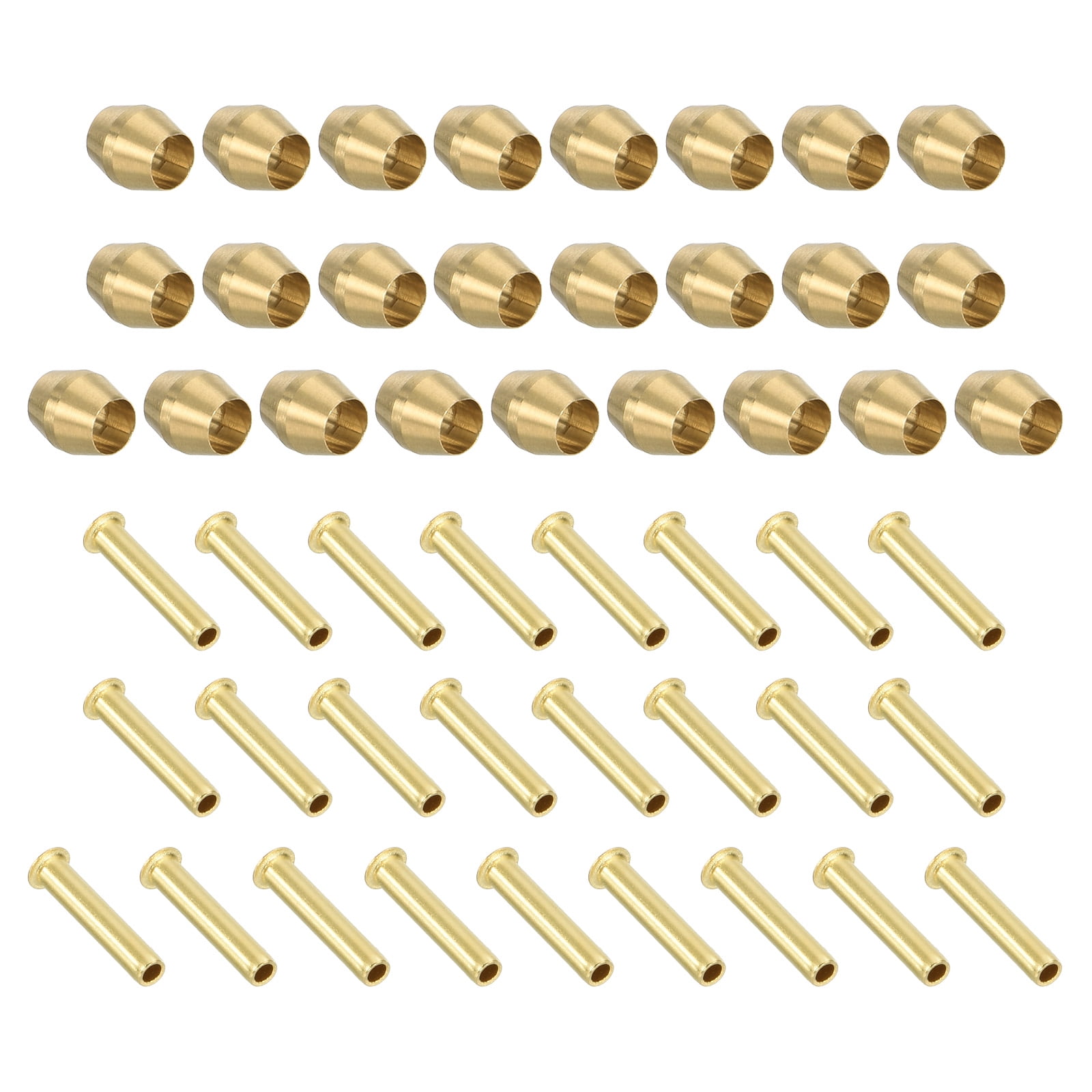 Uxcell 1/8" Tube ID Compression Assortment Kit, Brass Compression ...